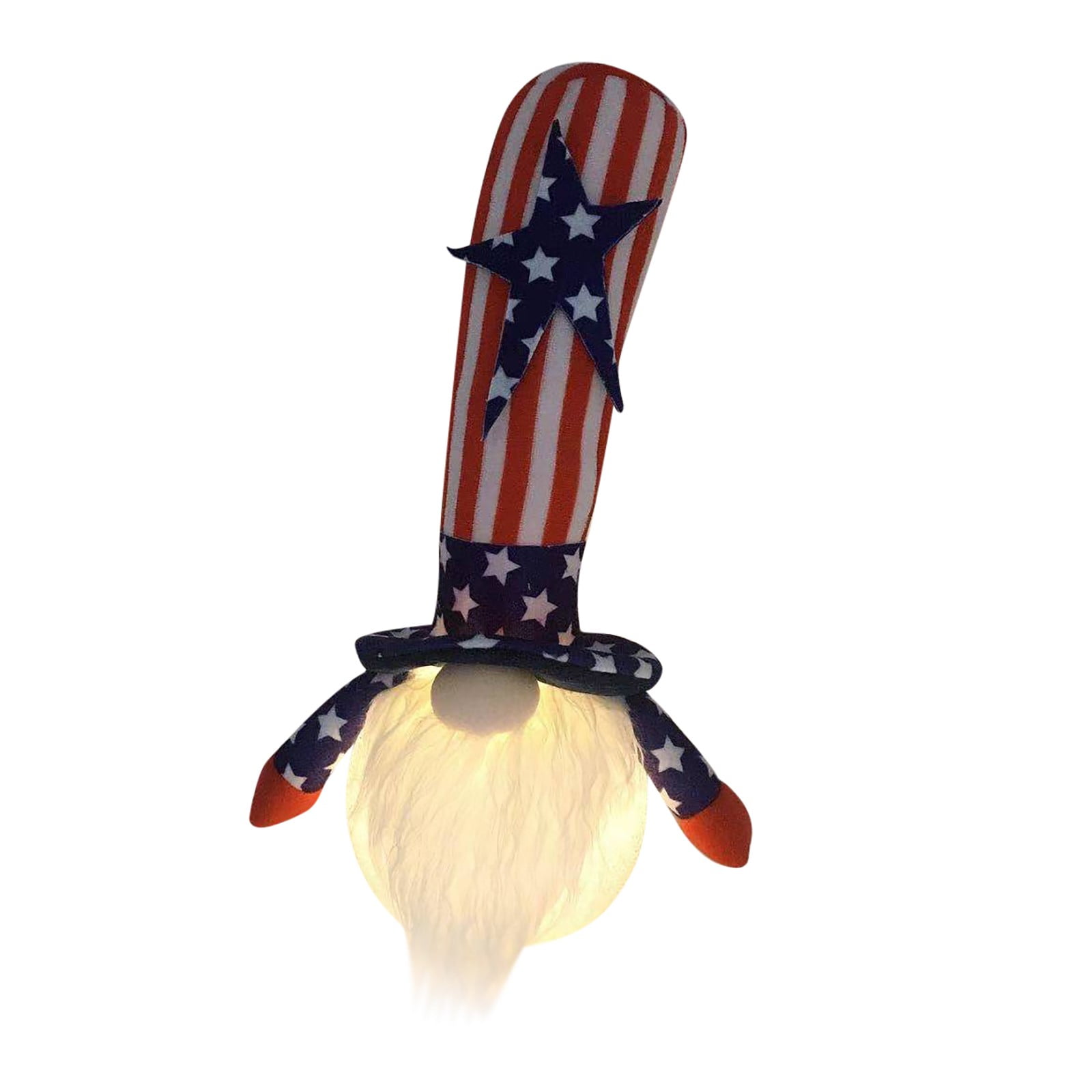 Zmeidao 4th of July Patriotic Gnome Doll Plush Election Light ...