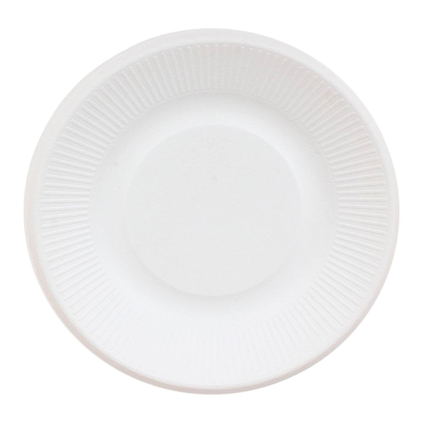 Zmeidao 7 inch Round Plastic Plates Microwaveable, Disposable,Quantity ...