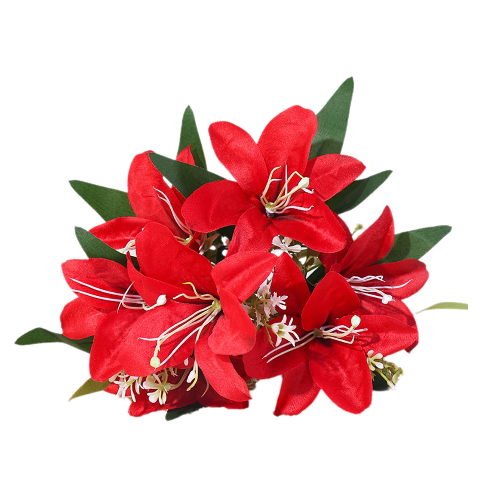 Zmeidao Artificial Lily Flowers, Fake Lily Flowers with Stems, Faux ...