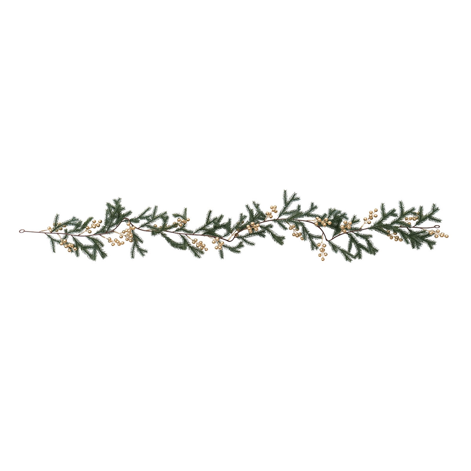 Zmeidao Christmas Garland, Realistic Faux Pine Garlands with Berries ...