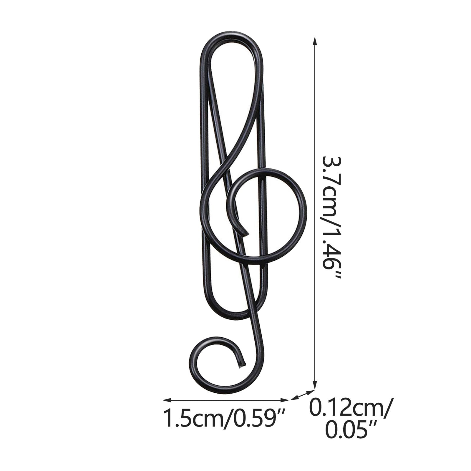 Zmeidao Clearance 11pc Music Multicoloured Metal Paper Clips Color Note ...