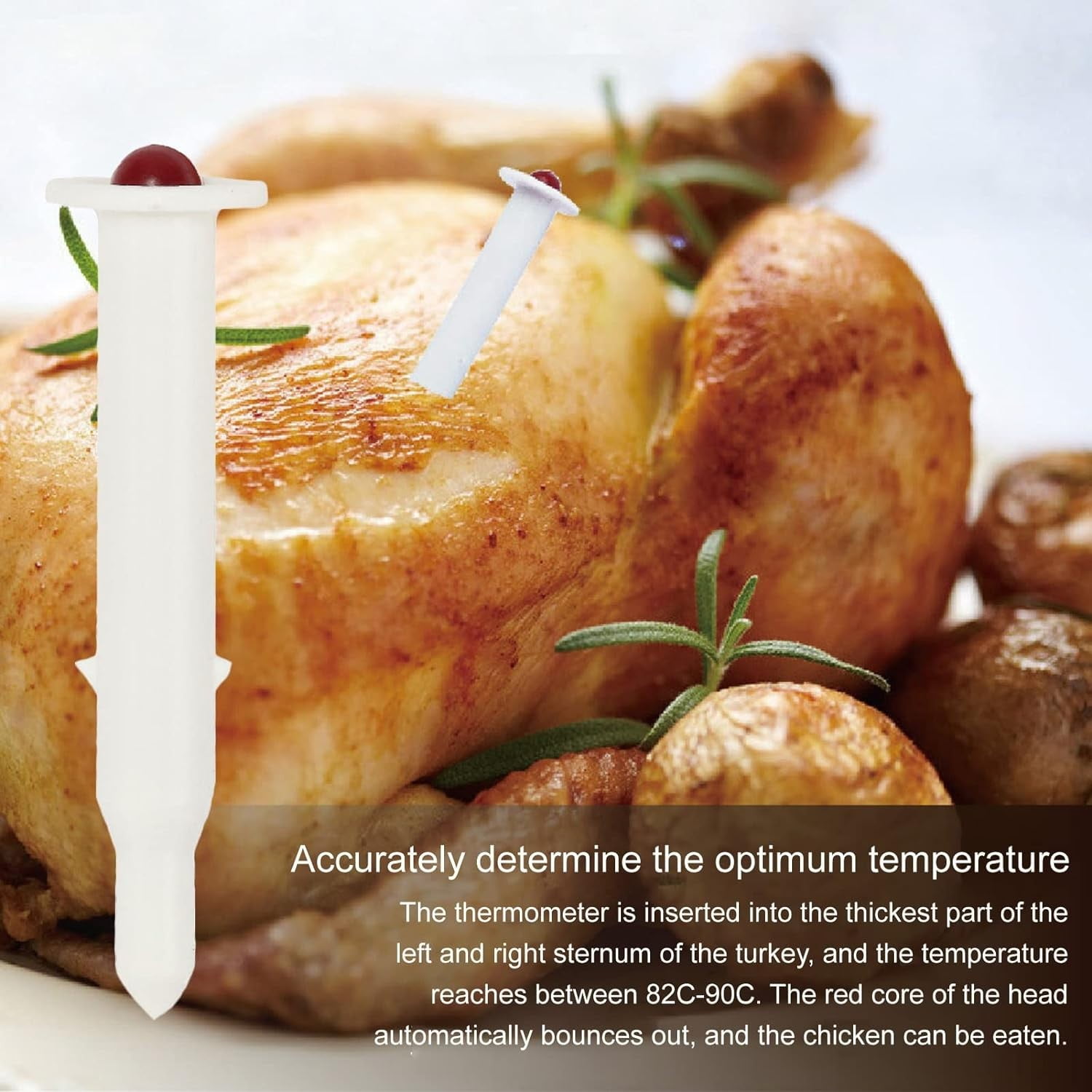 Zmeidao Clearance 4 Pack Turkey Thermometers Disposable High ...