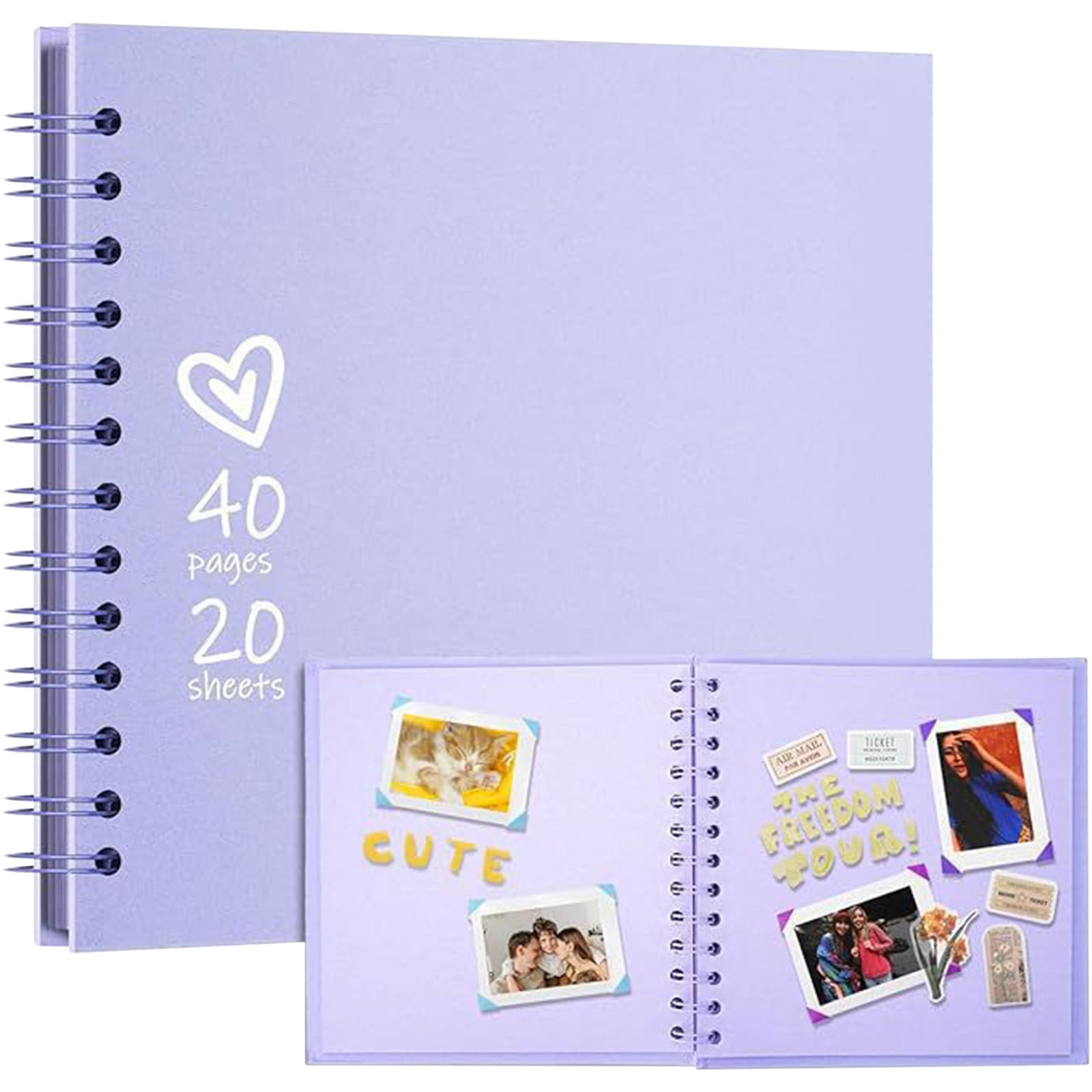 Zmeidao Clearance DIY Scrapbook Album 40 Pages Hardcover Paper Scrap ...