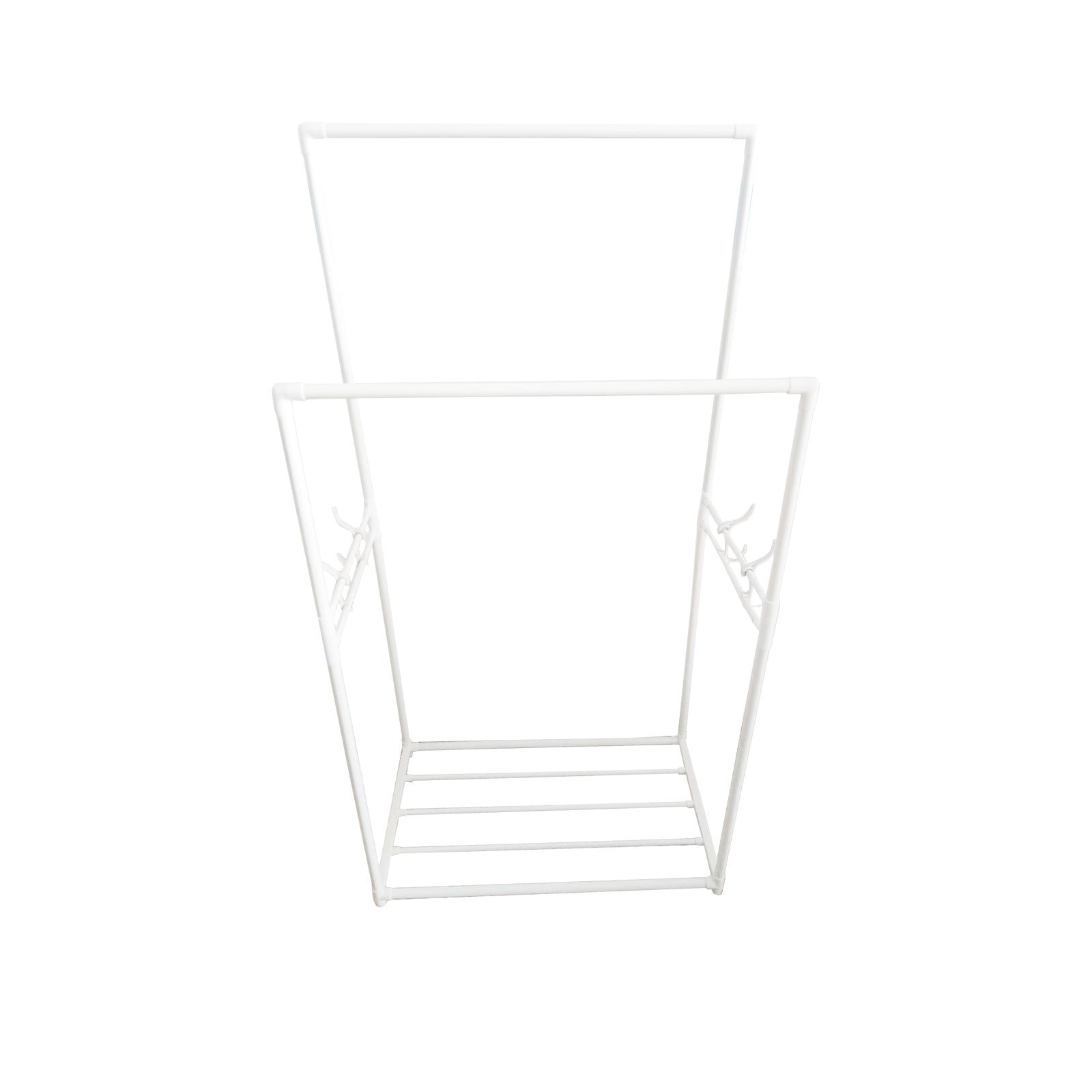 Zmeidao Double Rod Clothing Garment Rack, Rolling Hanging Clothes Rack ...