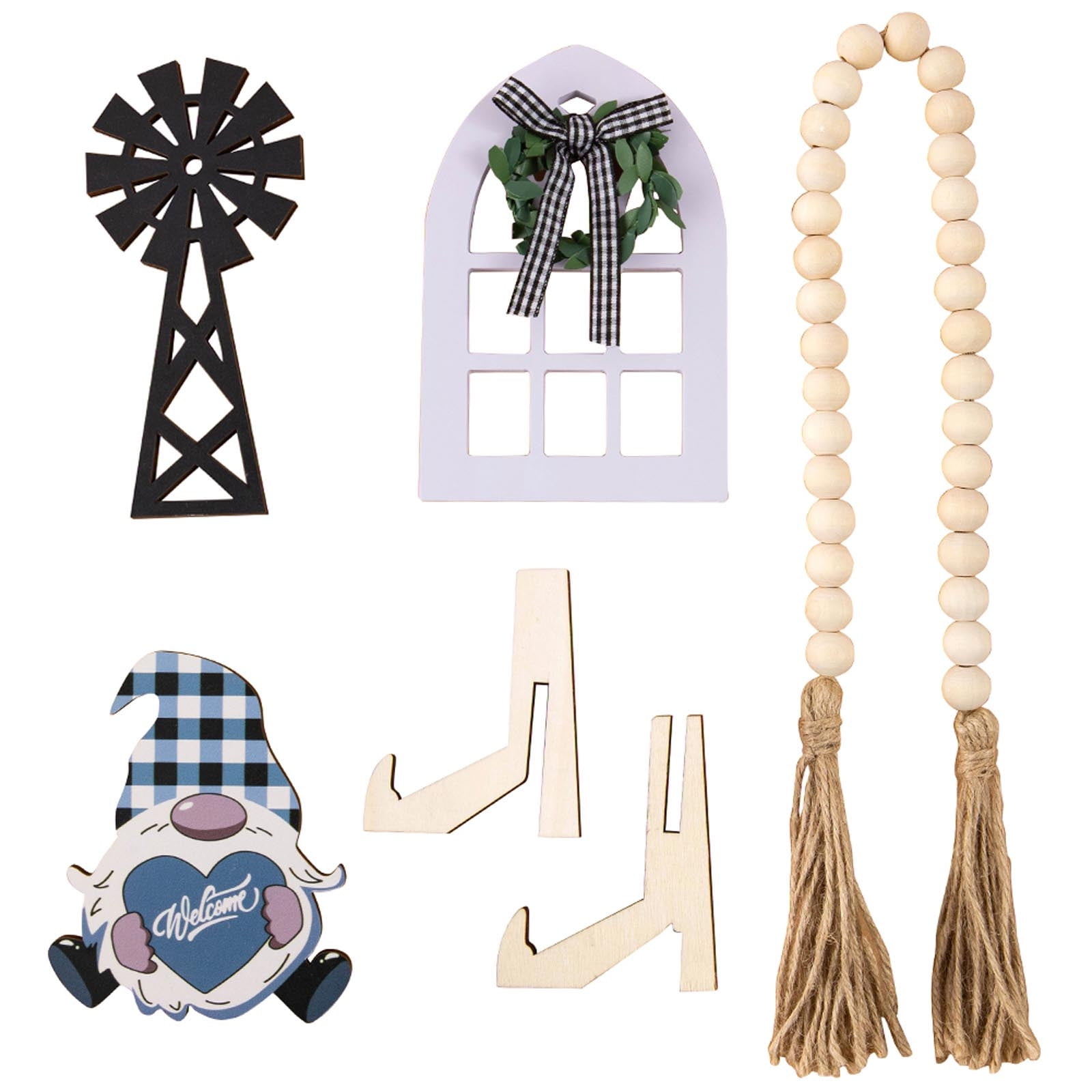 Zmeidao Farm Cattle Wood Handicraft Bee Home Decoration Desktop Layered ...