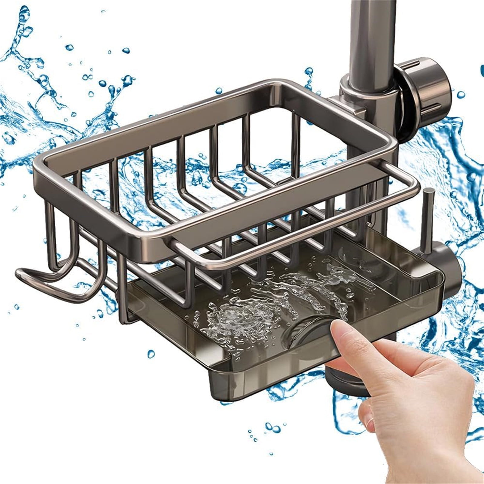 Zmeidao Faucet Storage Rack, Sink Rack Removable Hanging Faucet ...