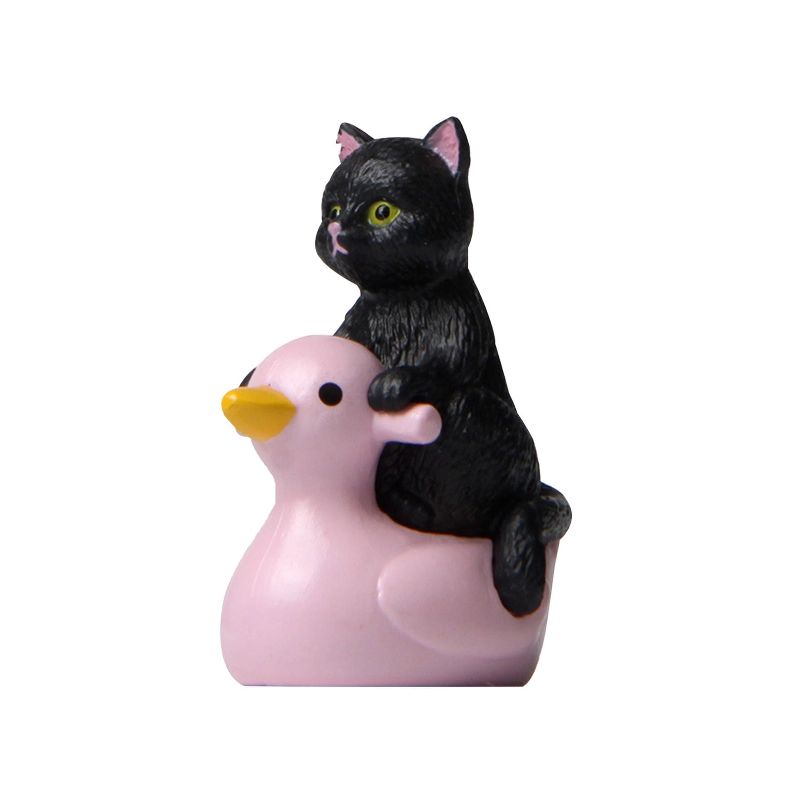 Zmeidao Clearance Tiny Ducks Cats, Mini Resin Ducks Cats Plastic Small ...