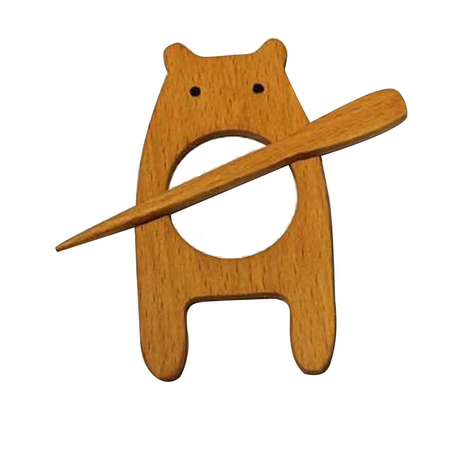 Zmeidao Wooden Brooch Pin With Cute Image Design Brooch, Sweater Clip ...