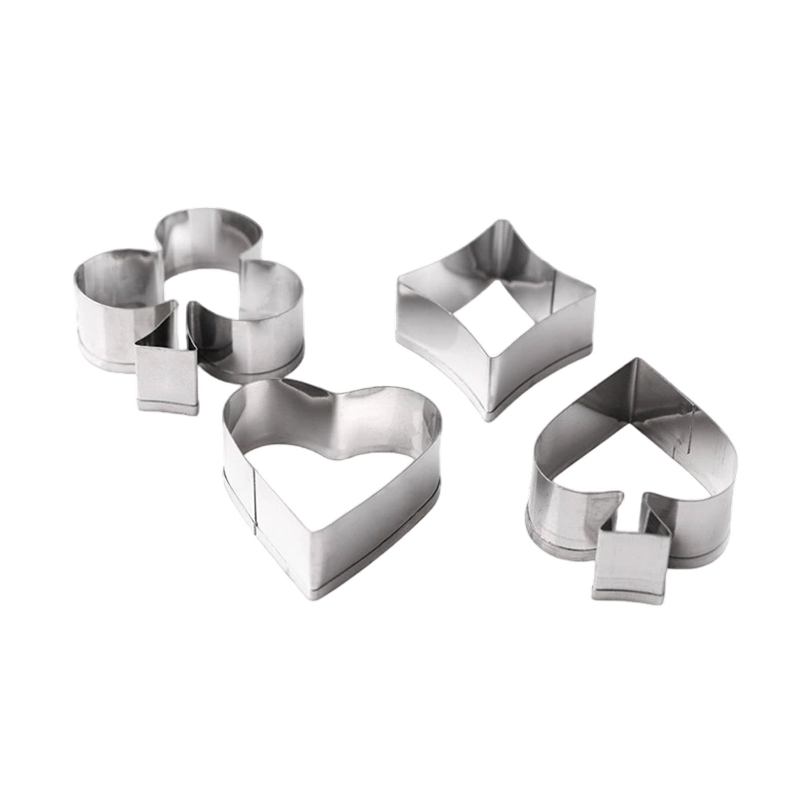 Zmeidao Cookie Cutter Set, Stainless Steel Dessert Mousse Mold, 4 ...