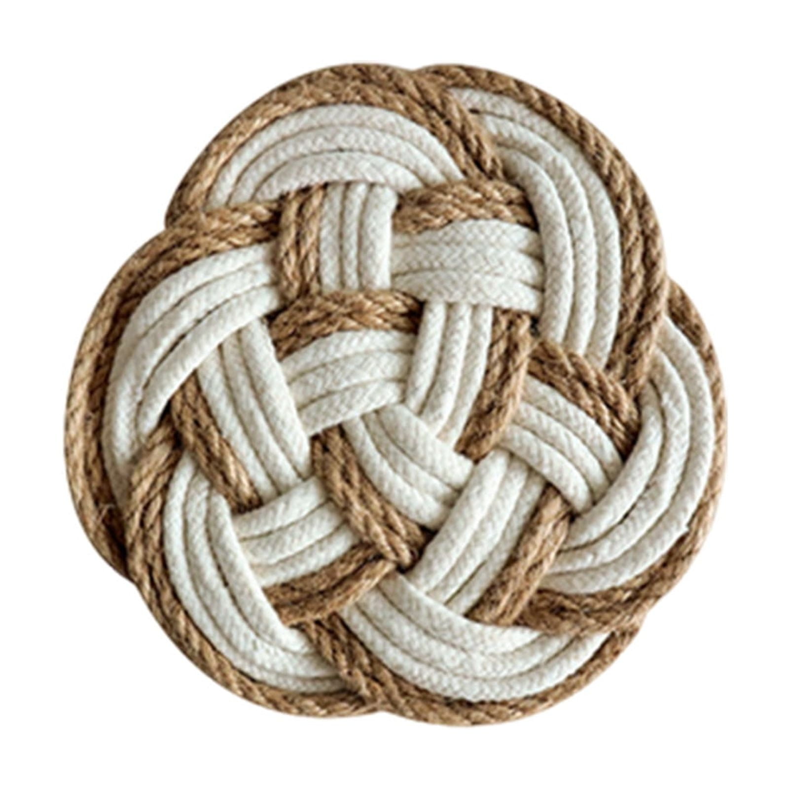 Zmeidao Cotton Rope Placemats, Woven Vintage Place Mats, Kitchen Table ...