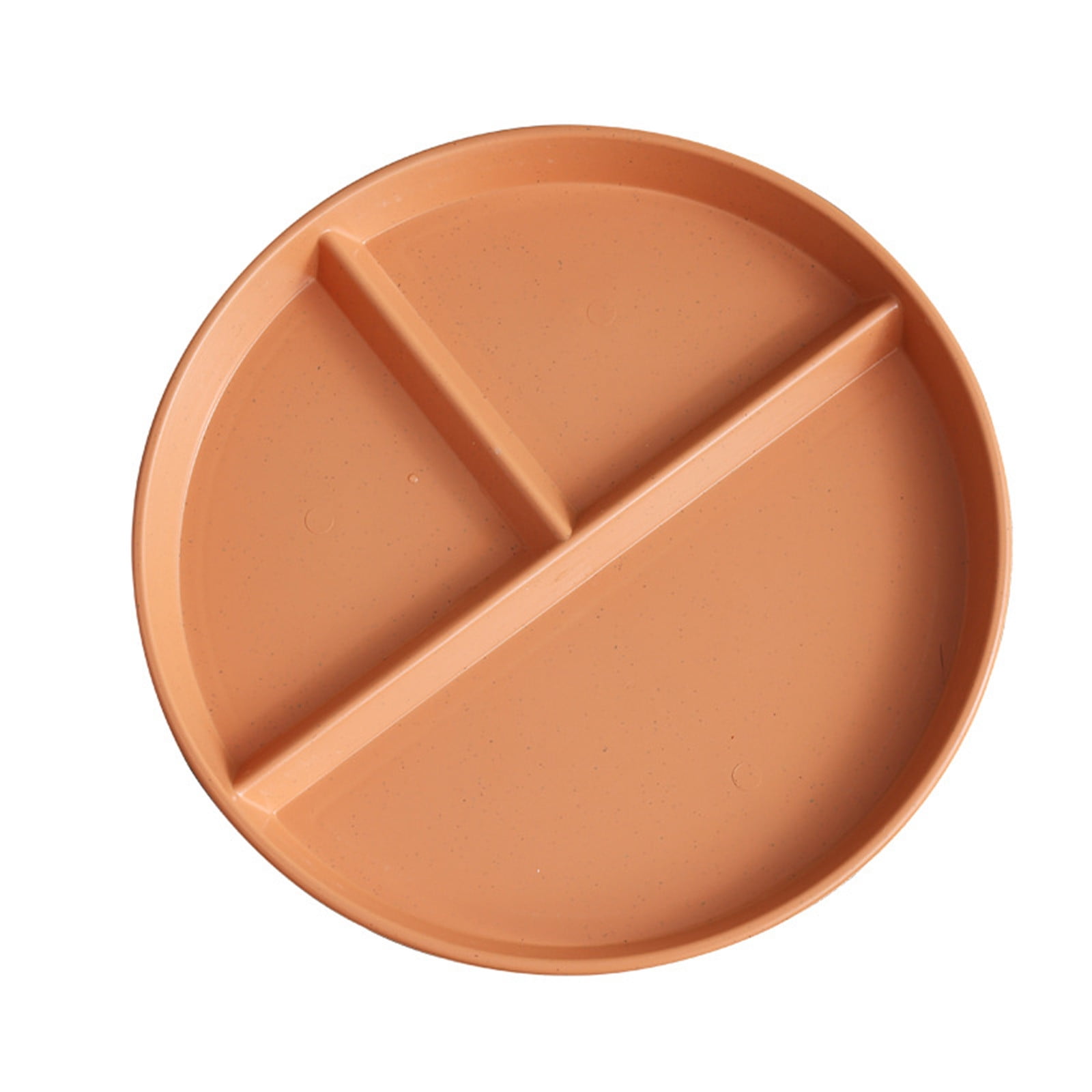 Zmeidao Divided Plates for Adults, Unbreakable Round Design with 3 ...