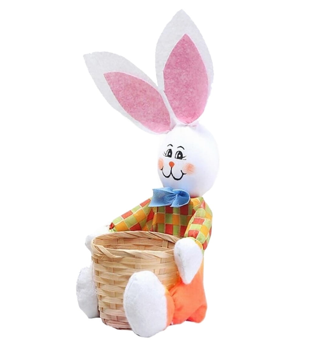 Zmeidao Easter Bunny Baskets Decor, Easter Bunny Decor Candy Storage ...