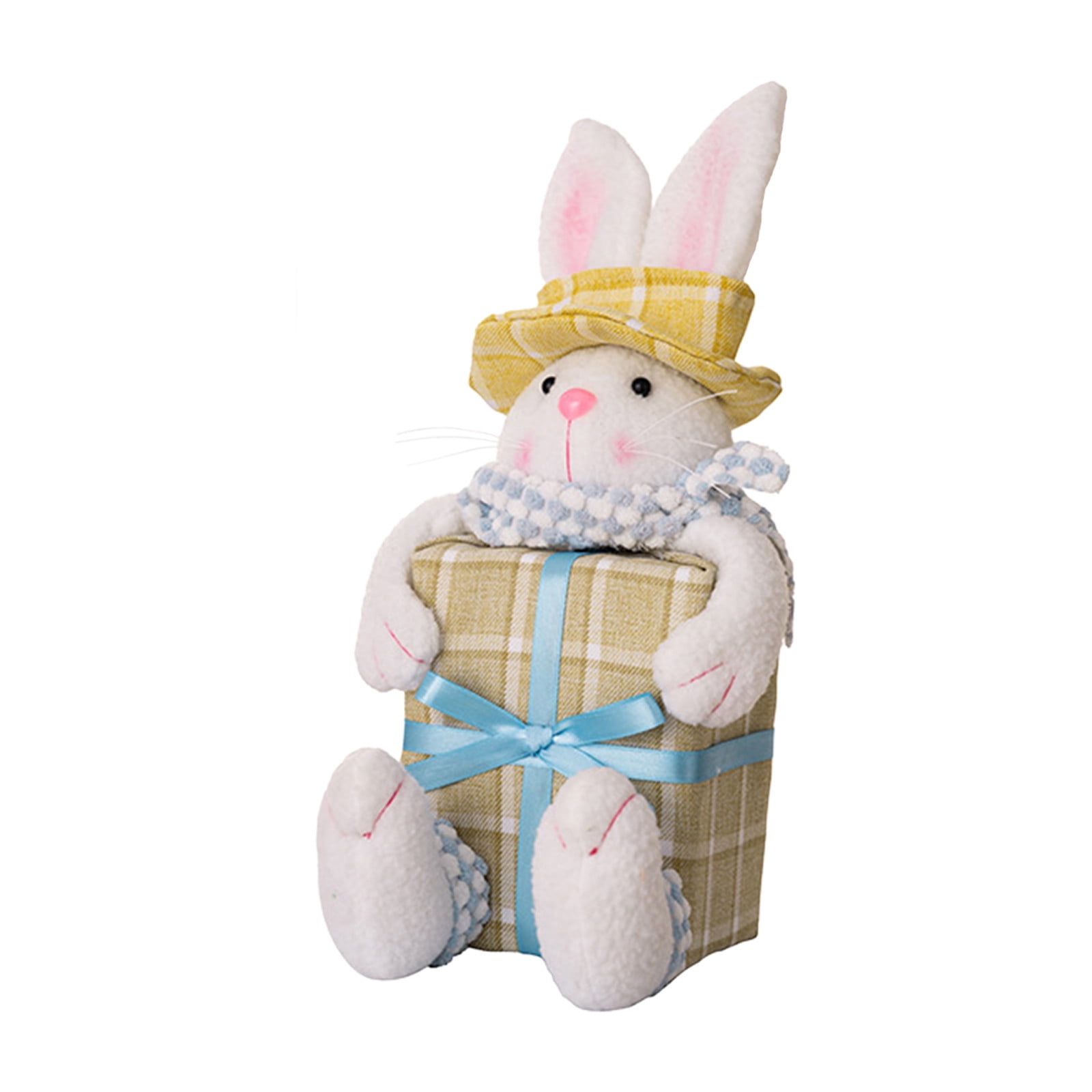 Zmeidao Easter Bunny Plush Toy, Stuffed Rabbit Toy Animal Plush Doll ...