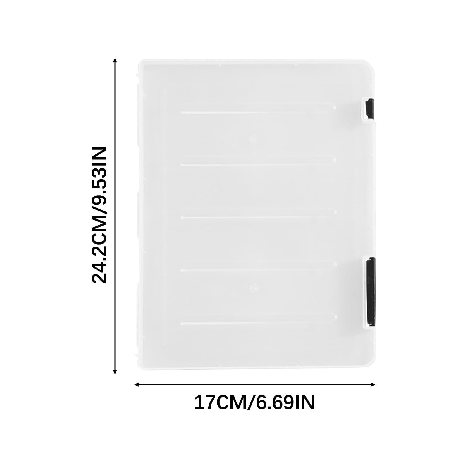 Zmeidao File Box Transparent Storage Box Clear Plastic Document Paper ...