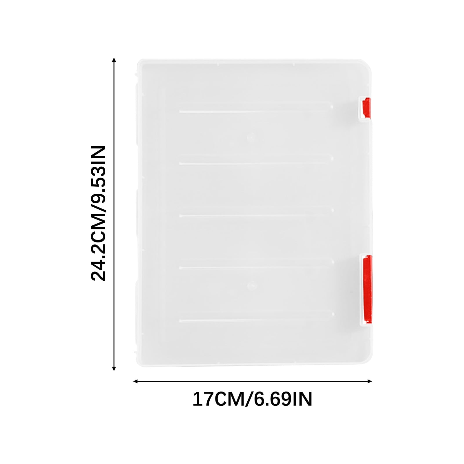 Zmeidao File Box Transparent Storage Box Clear Plastic Document Paper ...