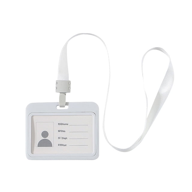 Zmeidao ID Badge Holder Hard ABS Work Badge Sleeve Double-Sided ...