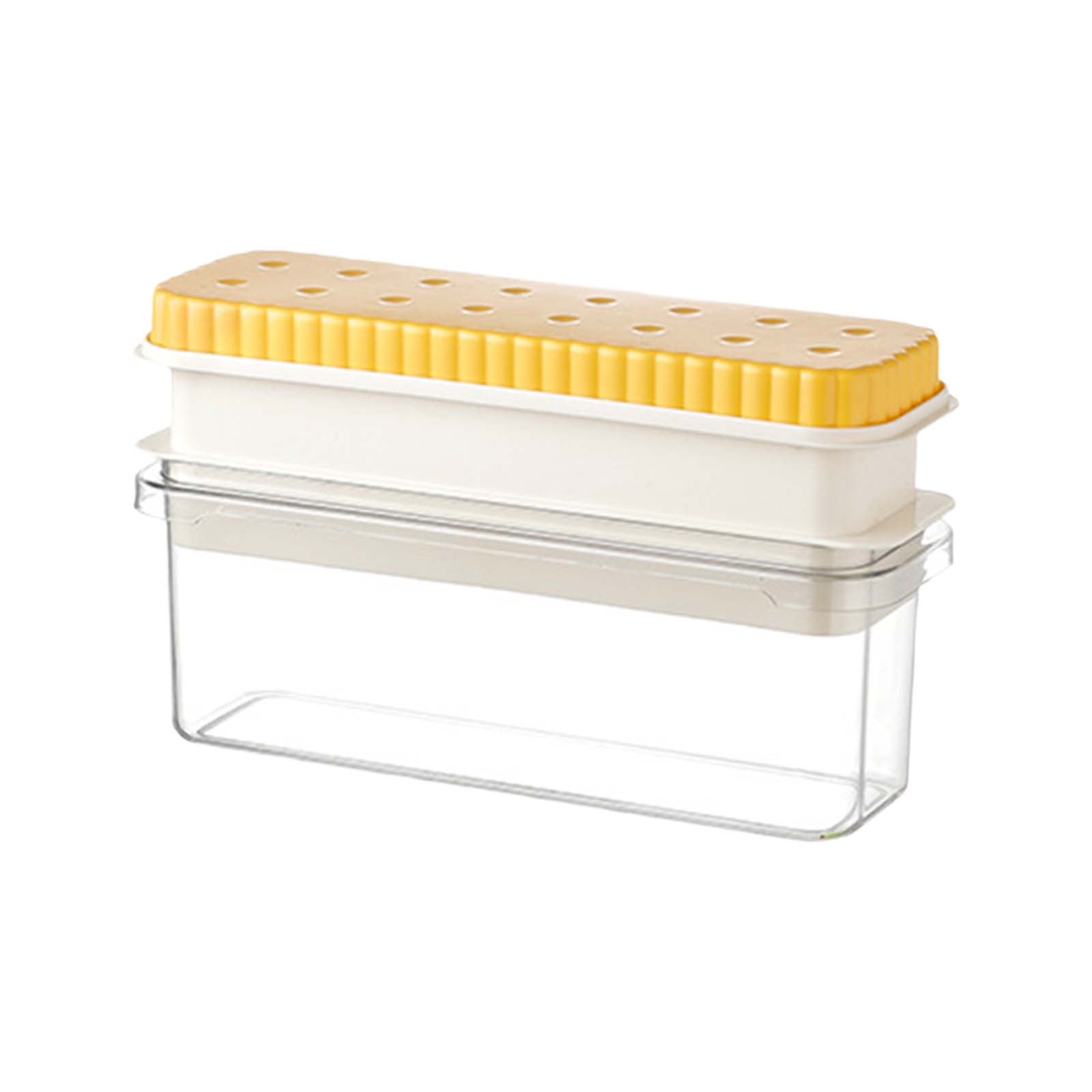 Zmeidao Ice Cube Tray with Lid and Bin, Ice Cubes Storage Container ...