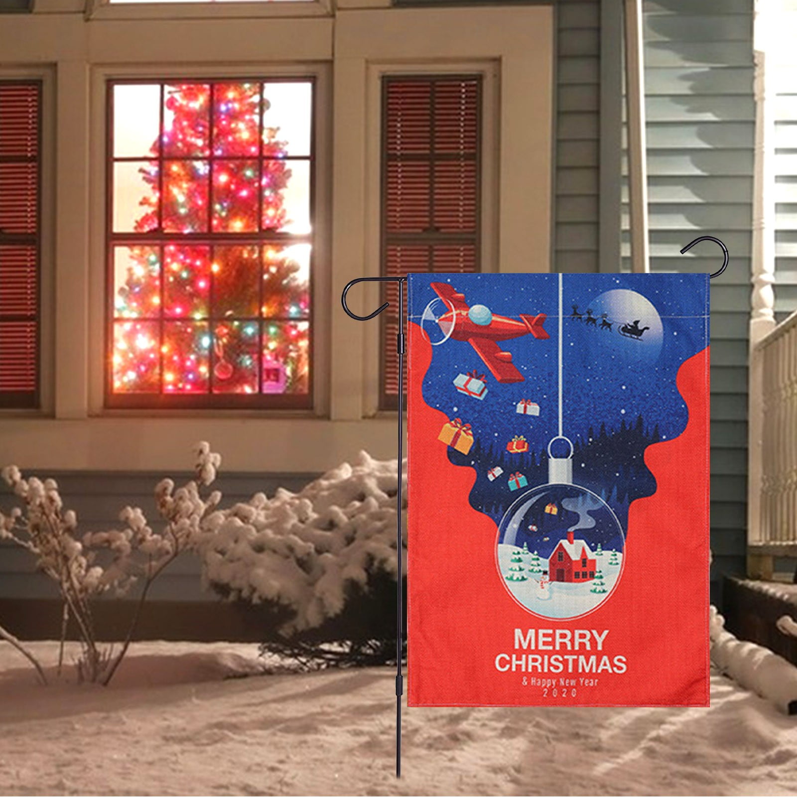 Zmeidao Merry Christmas Garden Flag, Double Sided Vertical Christmas ...