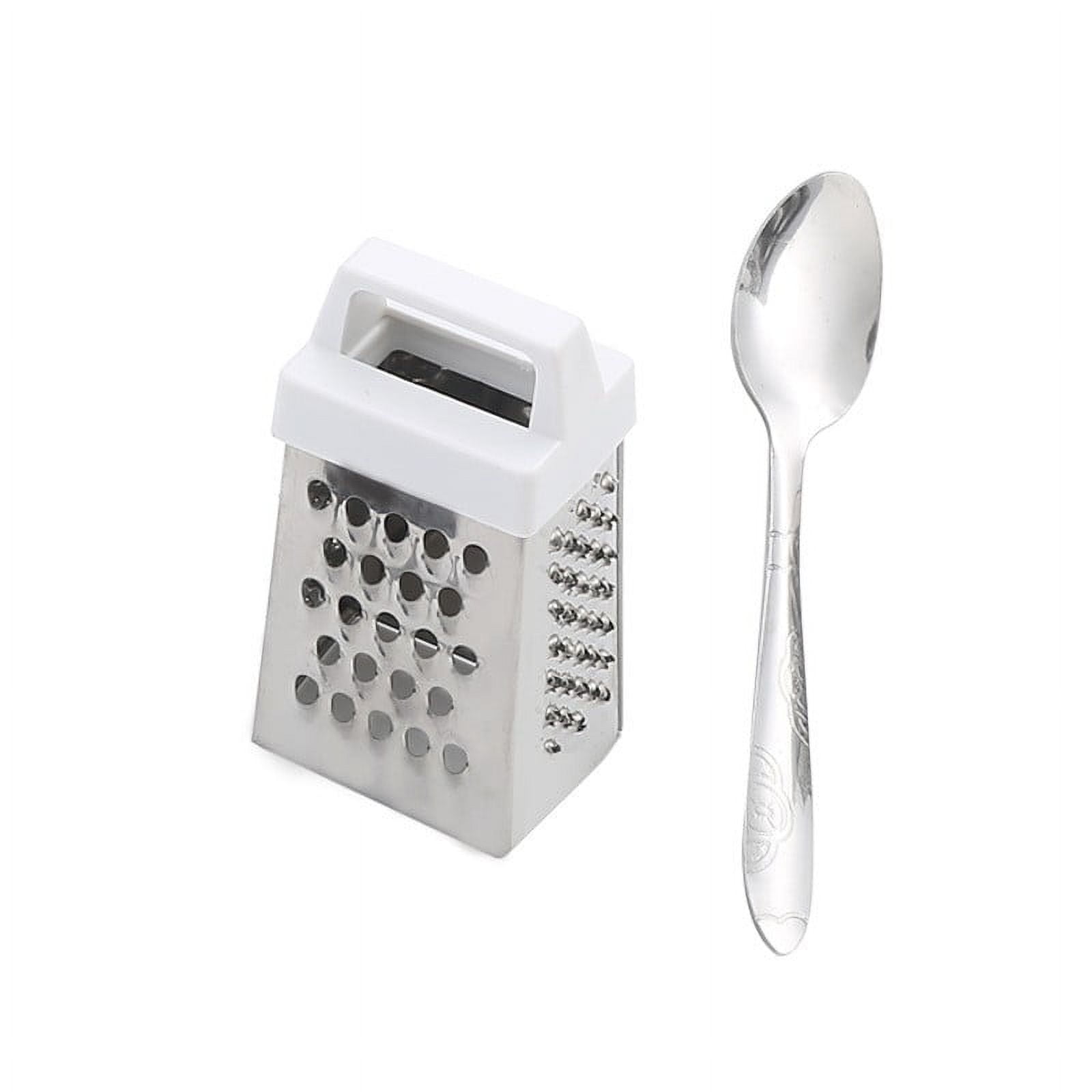 Zmeidao Mini Cheese Grater, Stainless Steel Box Grater with Handle and ...