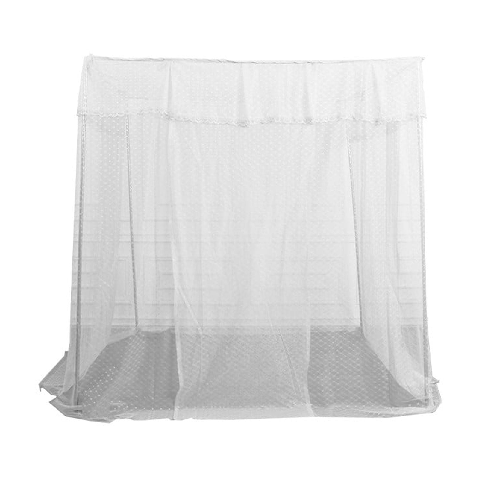 Zmeidao Mosquito Net Tent for Bed, Square Curtains Double Floor ...