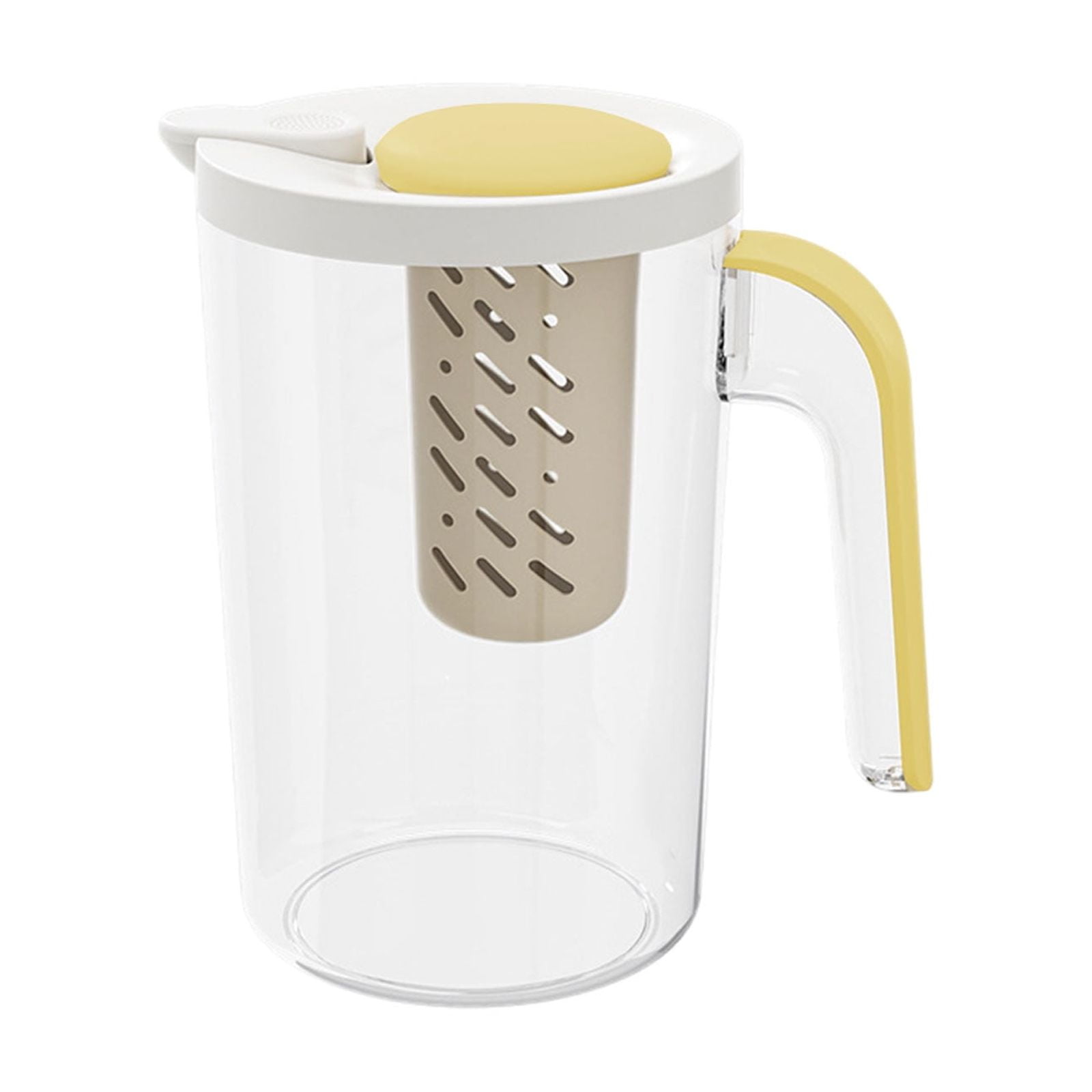 Zmeidao Plastic Pitcher with Lid, Clear Ice Tea Pitcher for Fridge ...