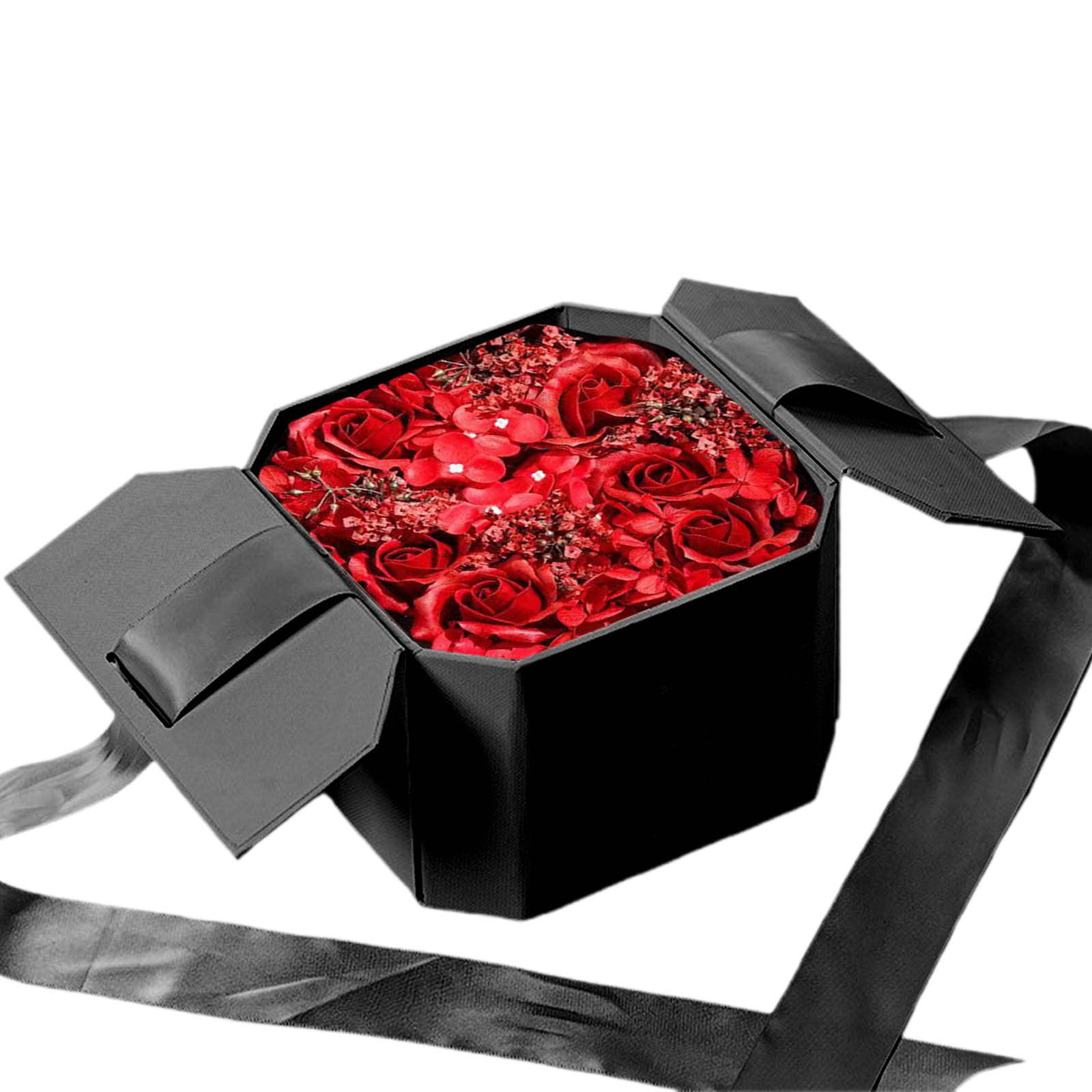 Zmeidao Preserved Eternal Flower in a Box, The Perfect Valentine's Day ...