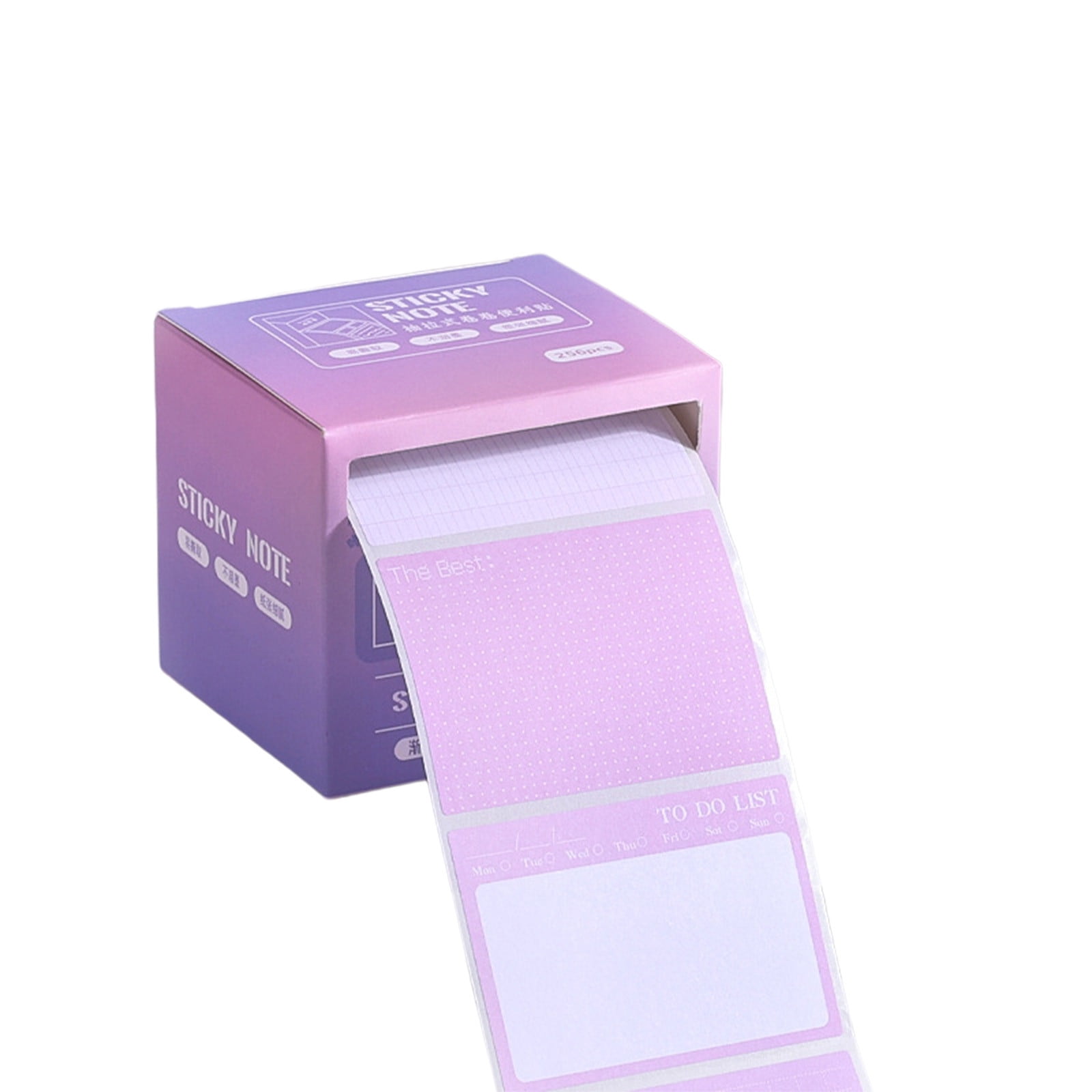 Zmeidao Pull-Out Full Adhesive Sticky Notes Roll Tape, Colorful Self ...
