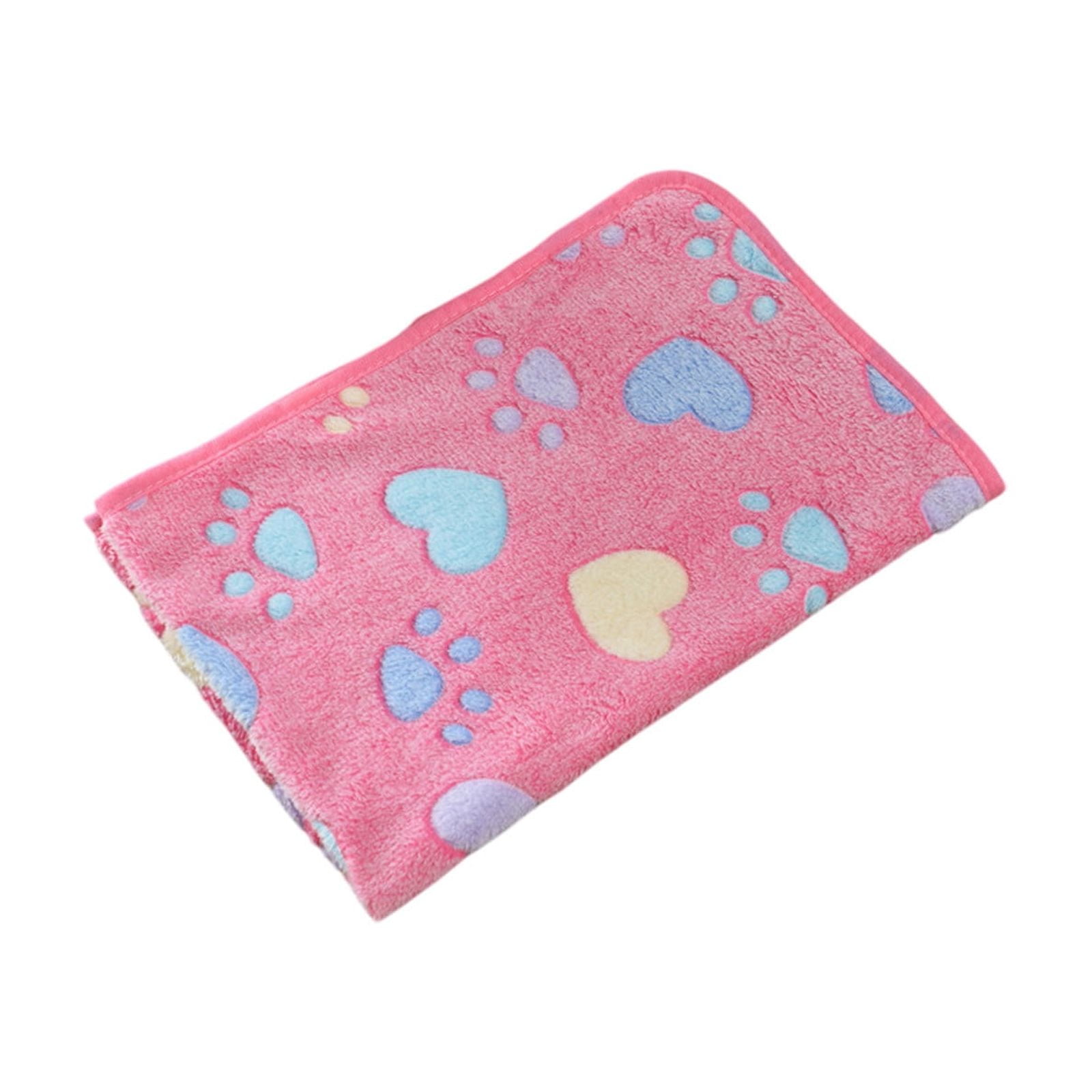 Zmeidao Puppy Dog Blankets, Soft Fluffy Flannel Throw Blanket with Paw ...