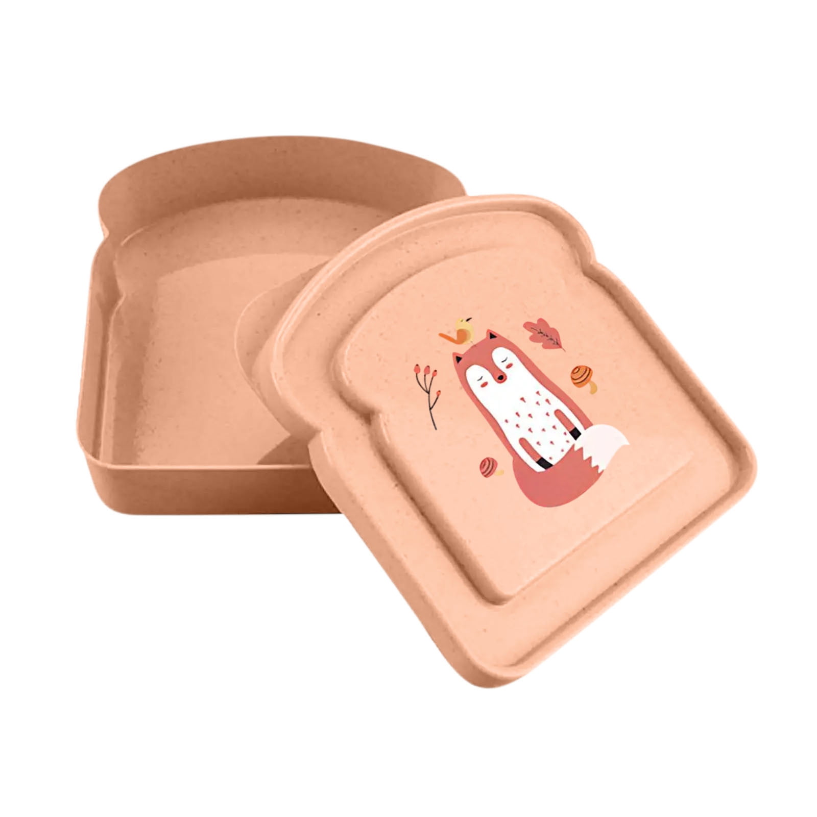 Zmeidao Sandwich Containers for Lunch Boxes, Toast Shape Food Storage ...