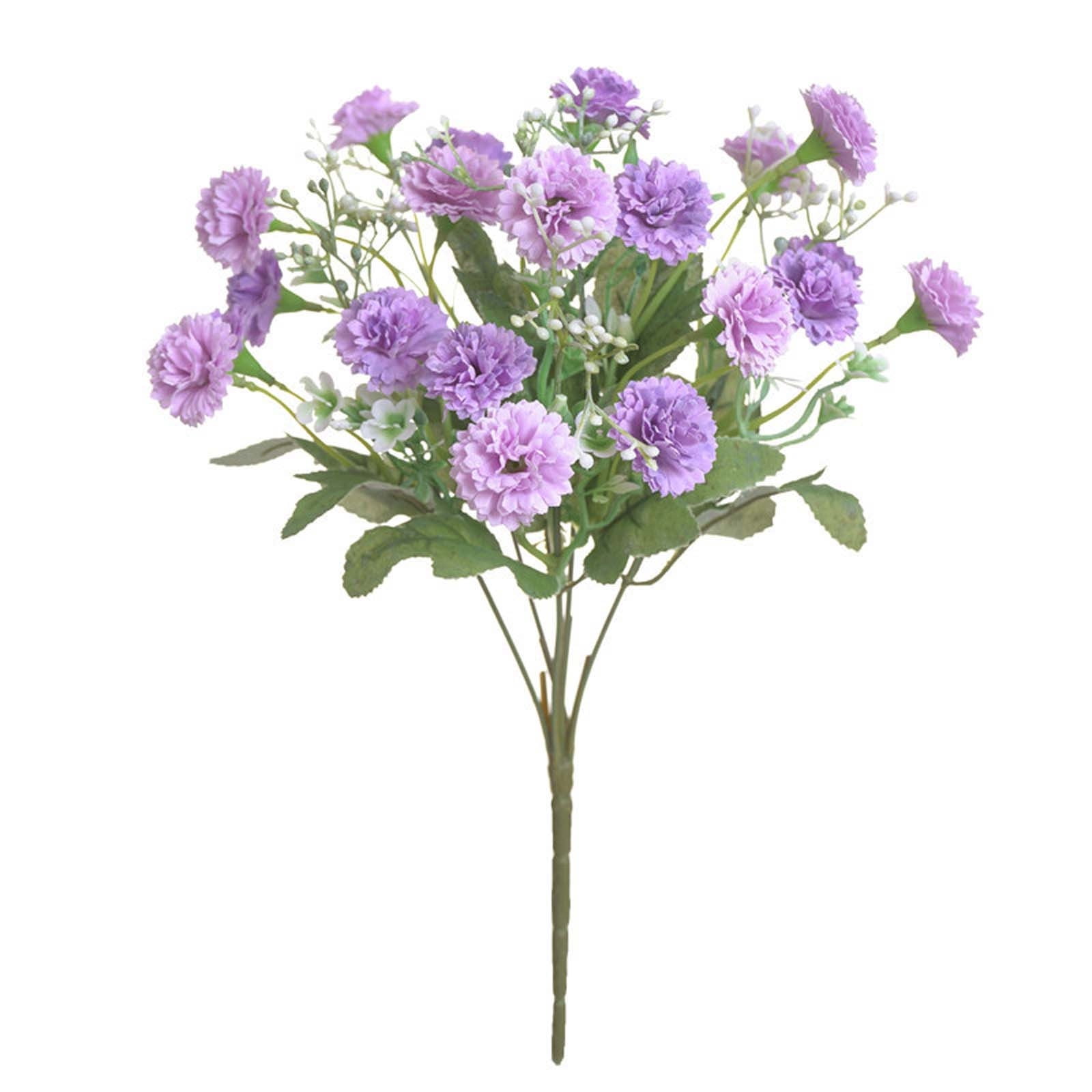 Zmeidao Small Carnation Artificial Flowers, Fake Flower with Stems Silk ...
