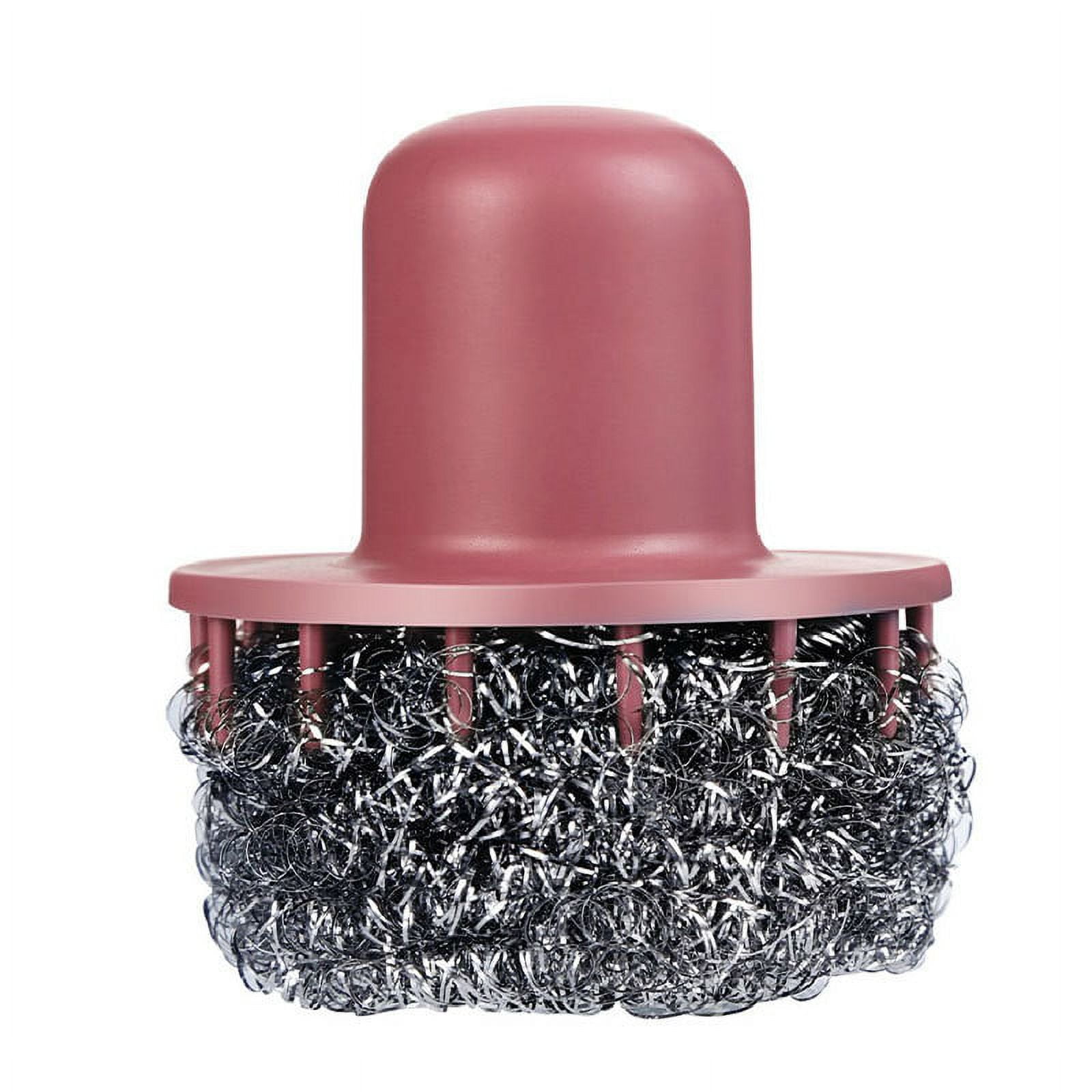 Zmeidao Stainless Steel Scrubber with Handle, Heavy Duty Pot Scrubbers ...