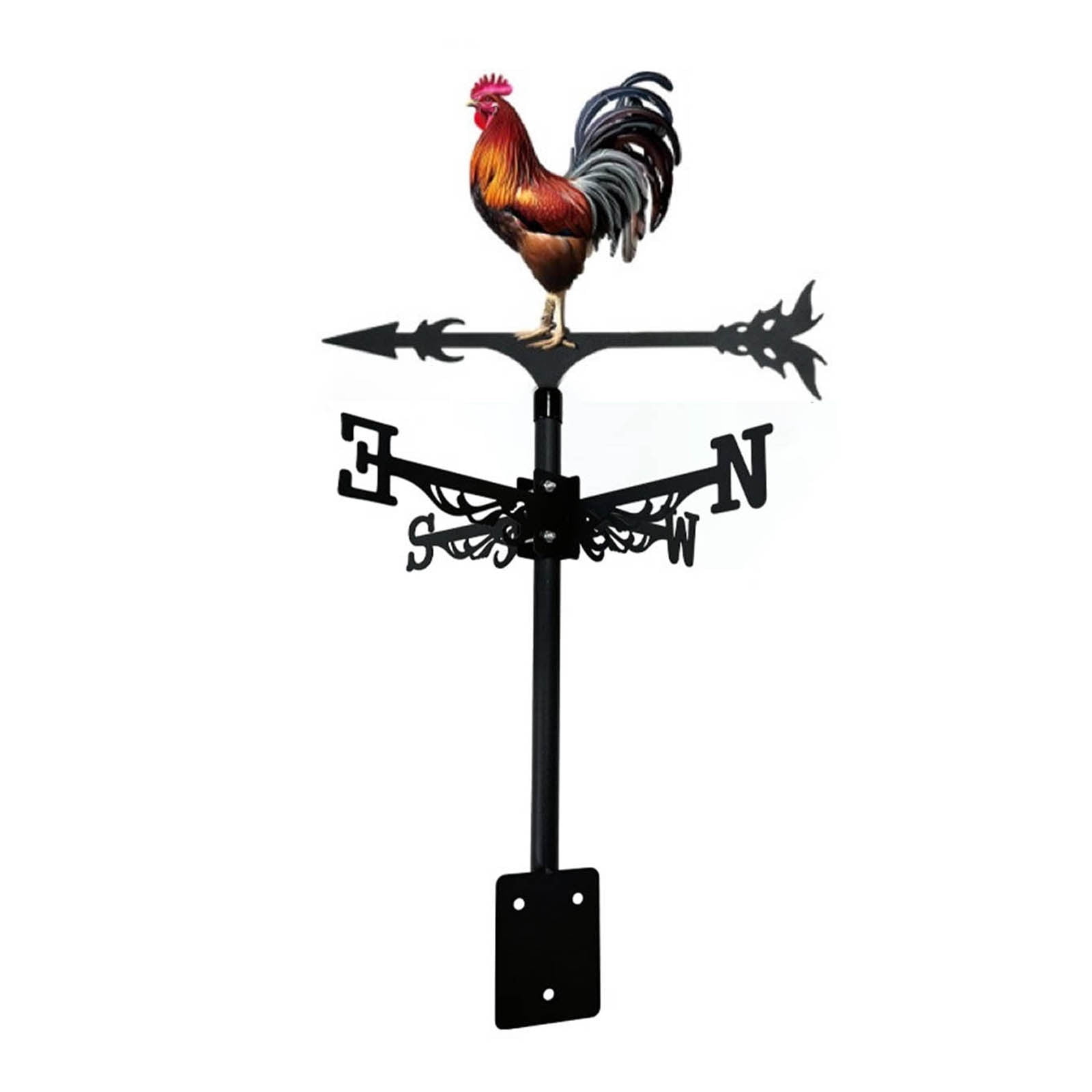 Zmeidao Weather Vane with Rooster Ornament, Metal Decorative Weather ...