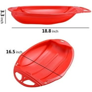 NimJoy Winter Sled Board, 2 Packs Plastic Skiing Snowboards, Outdoor ...