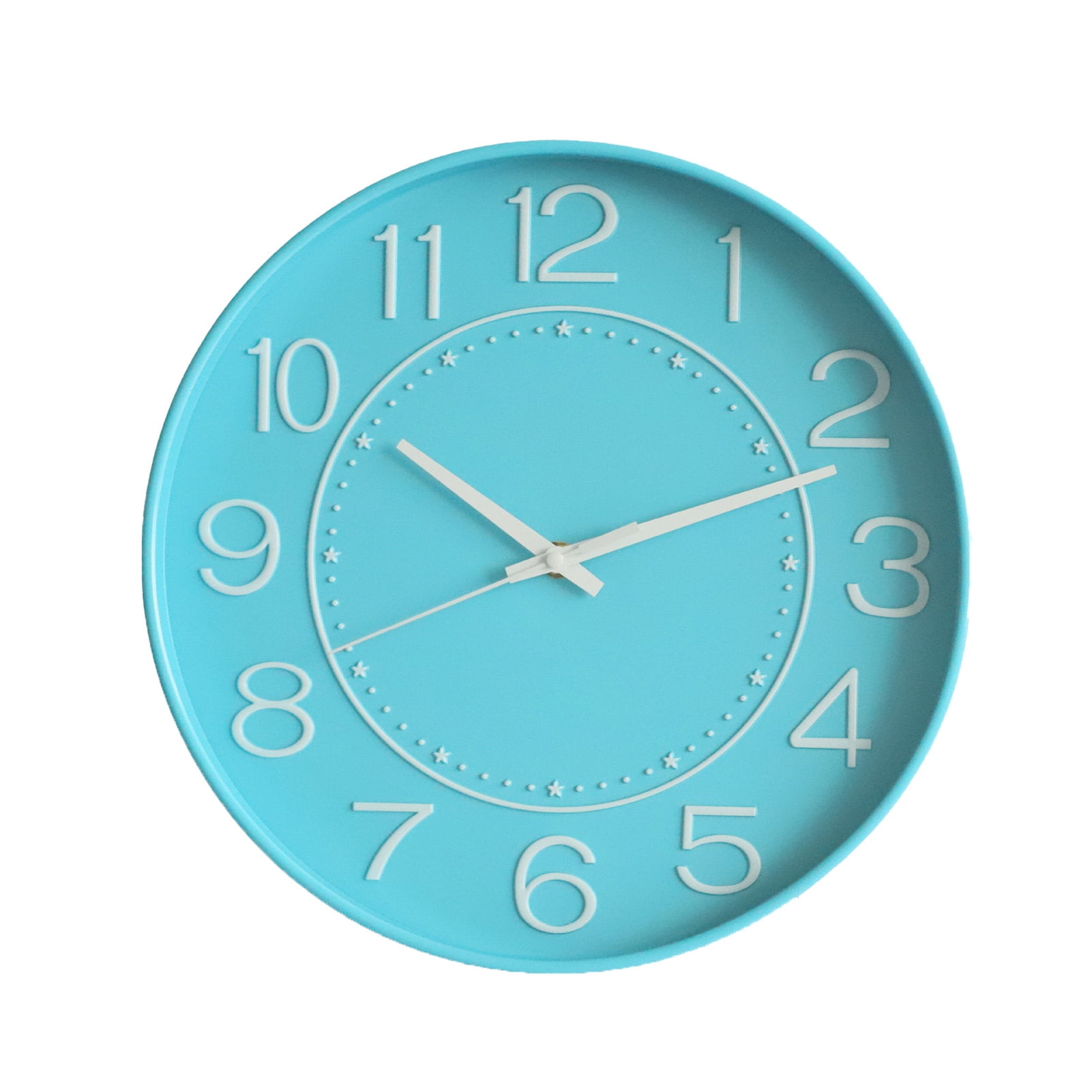 Zmlmlly 12 inch Round Wall Clock Modern Silent Wall Clock, 12 Inch Non ...