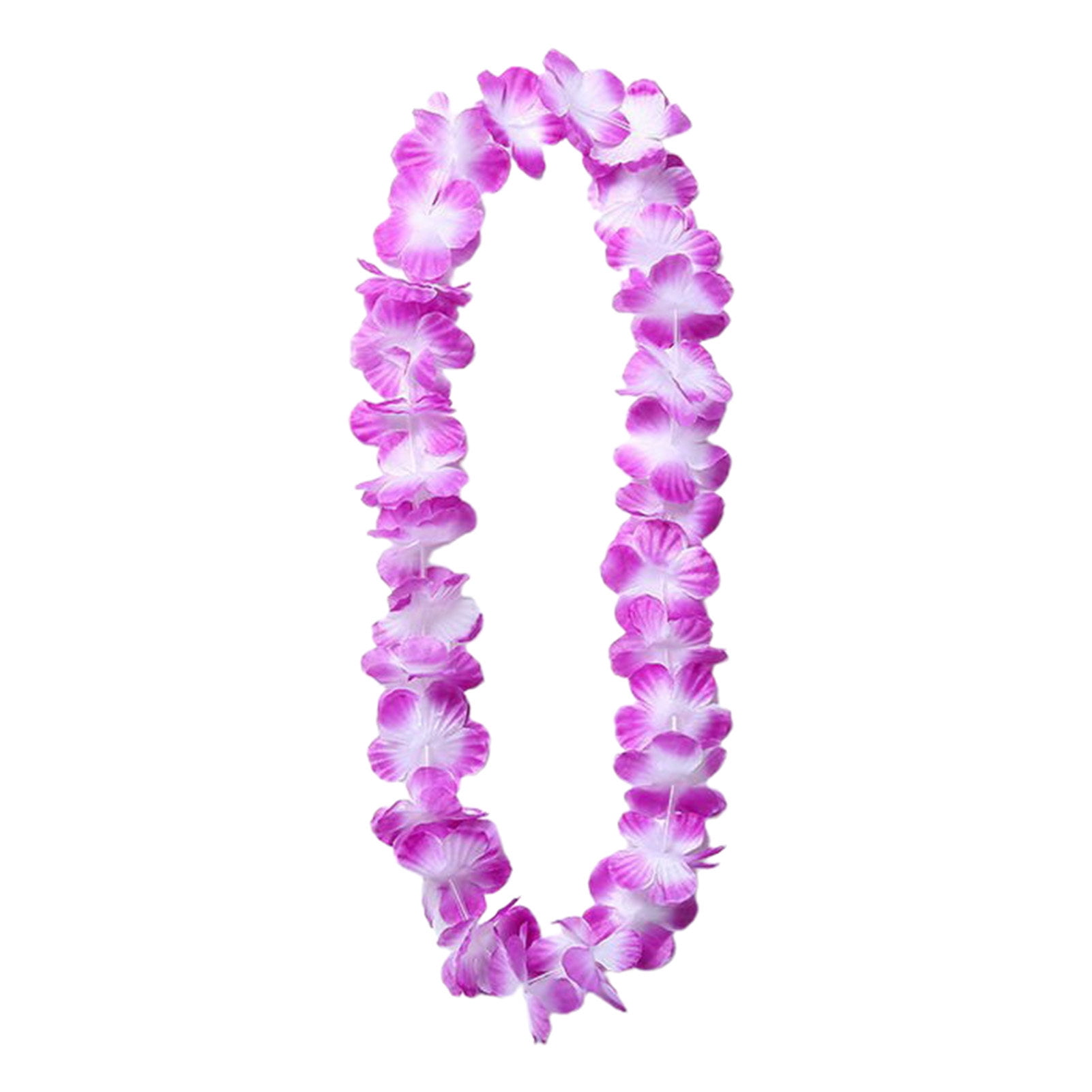 Zmlmlly Hawaiian Lei Colorful Hawaiian Leis Necklace Faux Silk Flower Lei Summer Party ...