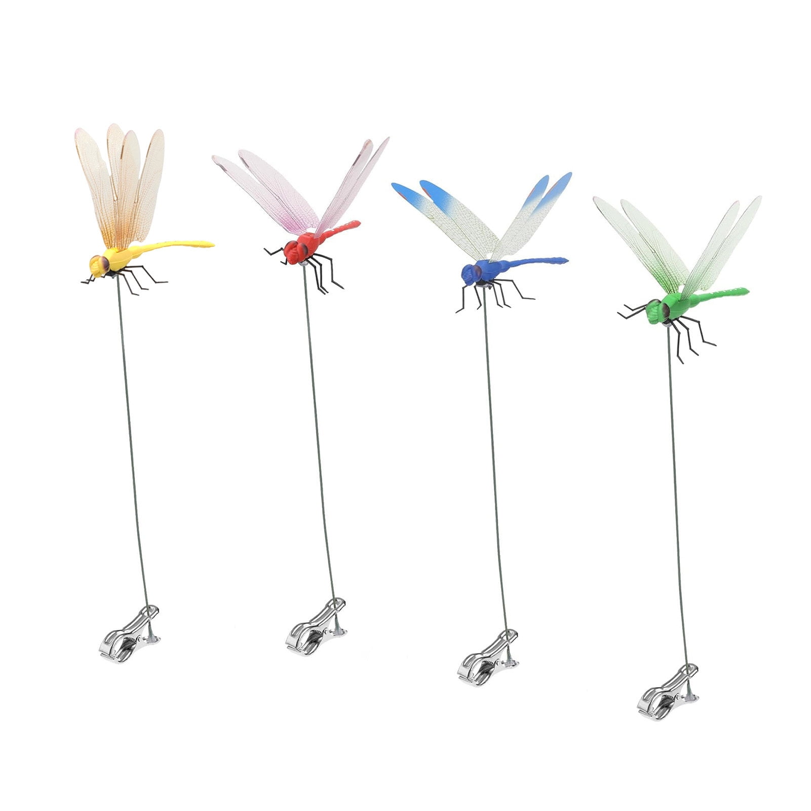 Zmlmlly PVC Waterproof Dragonfly Clips Realistic Fake Dragonfly Clips ...