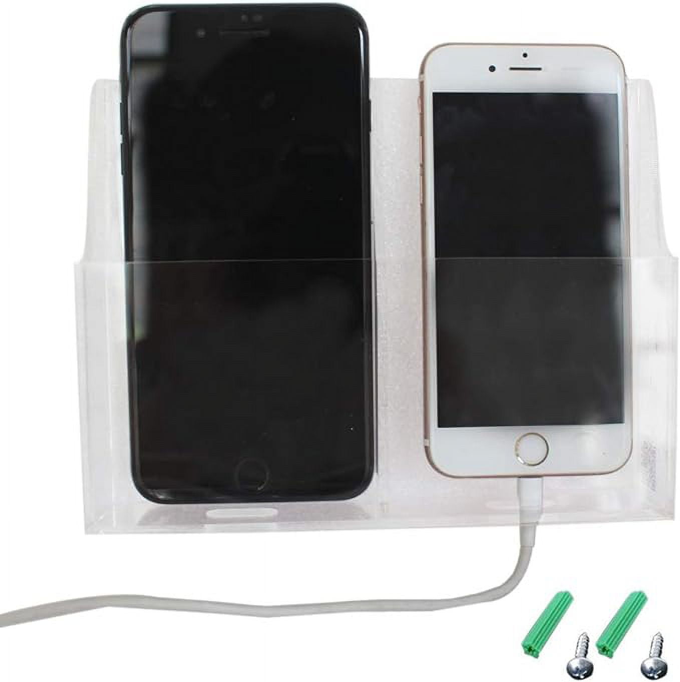 Zmmyr Acrylic Wall Mount Desk Organizer Storage Box for Cell Phones ...