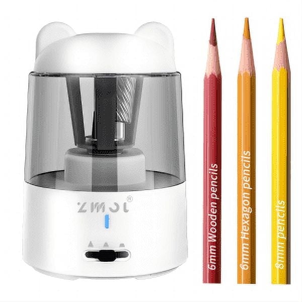 Zmol Charge Pencil Sharpener, Electric Pencil Sharpeners, Classroom/Office/Home, White - Walmart.com