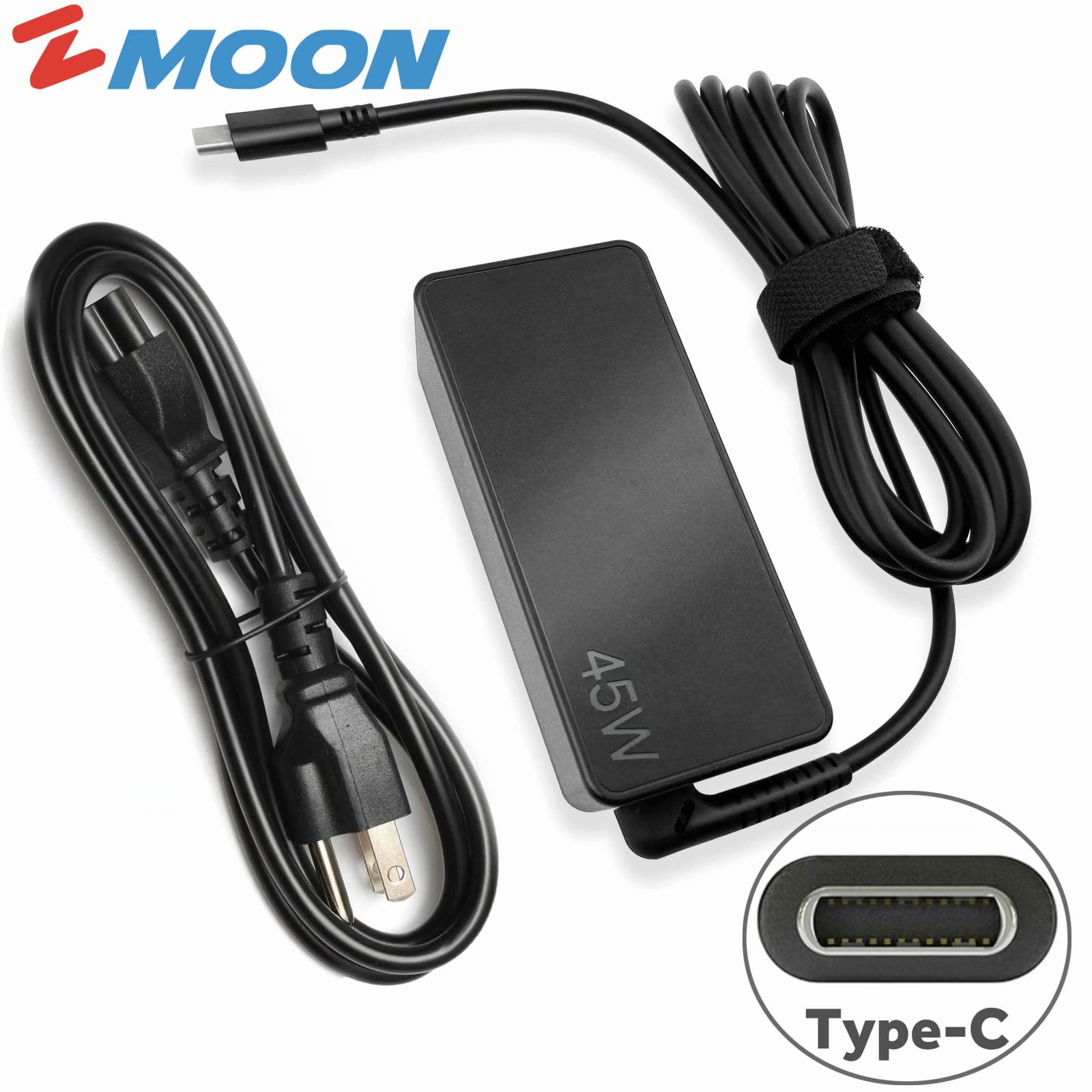 Zmoon USB-C 65W Standard AC Adapter for Lenovo Yoga C930-13, Yoga S730 ...