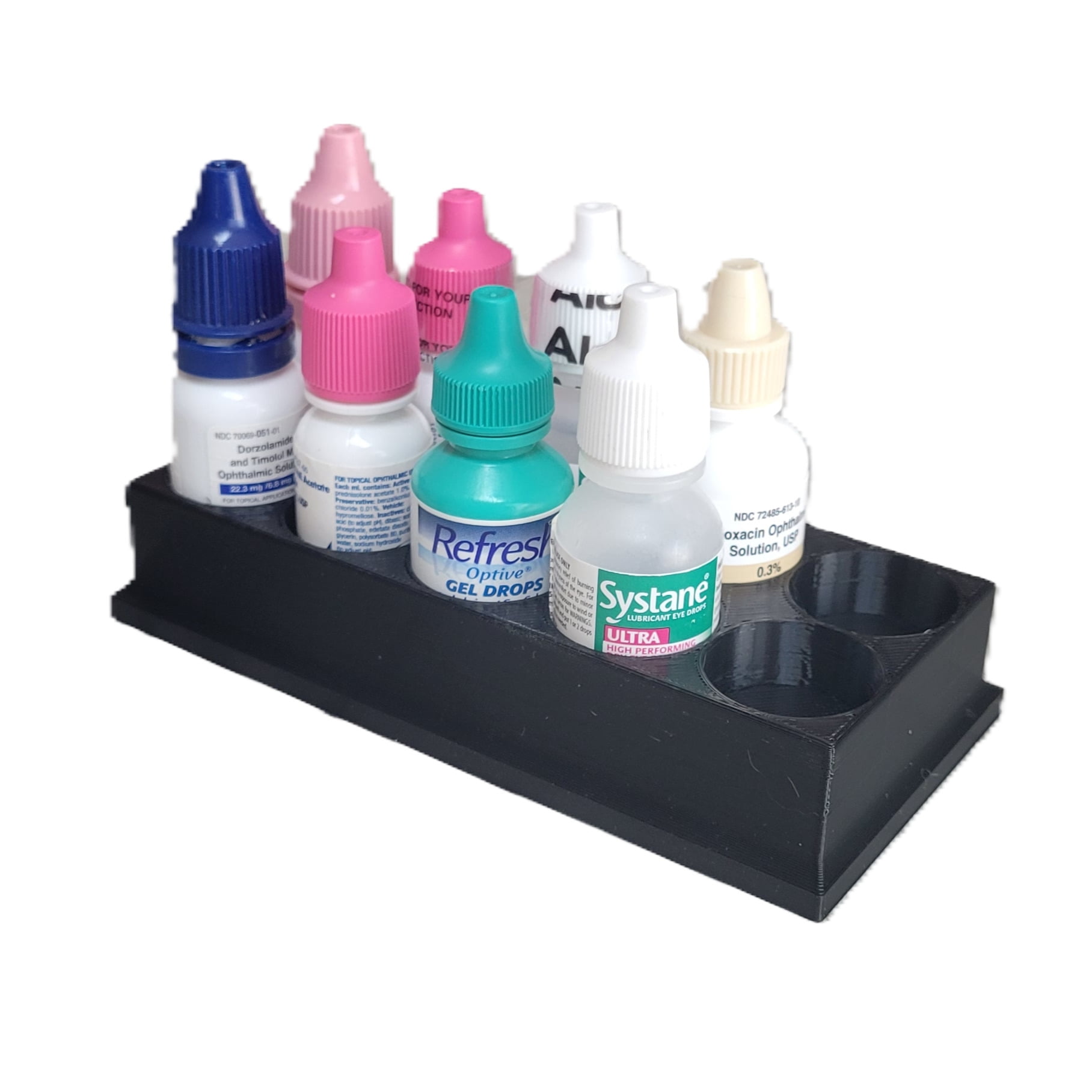 Znet3D Eye Drop Bottles Organizer Storage – 10-Slot Holder - Walmart.com