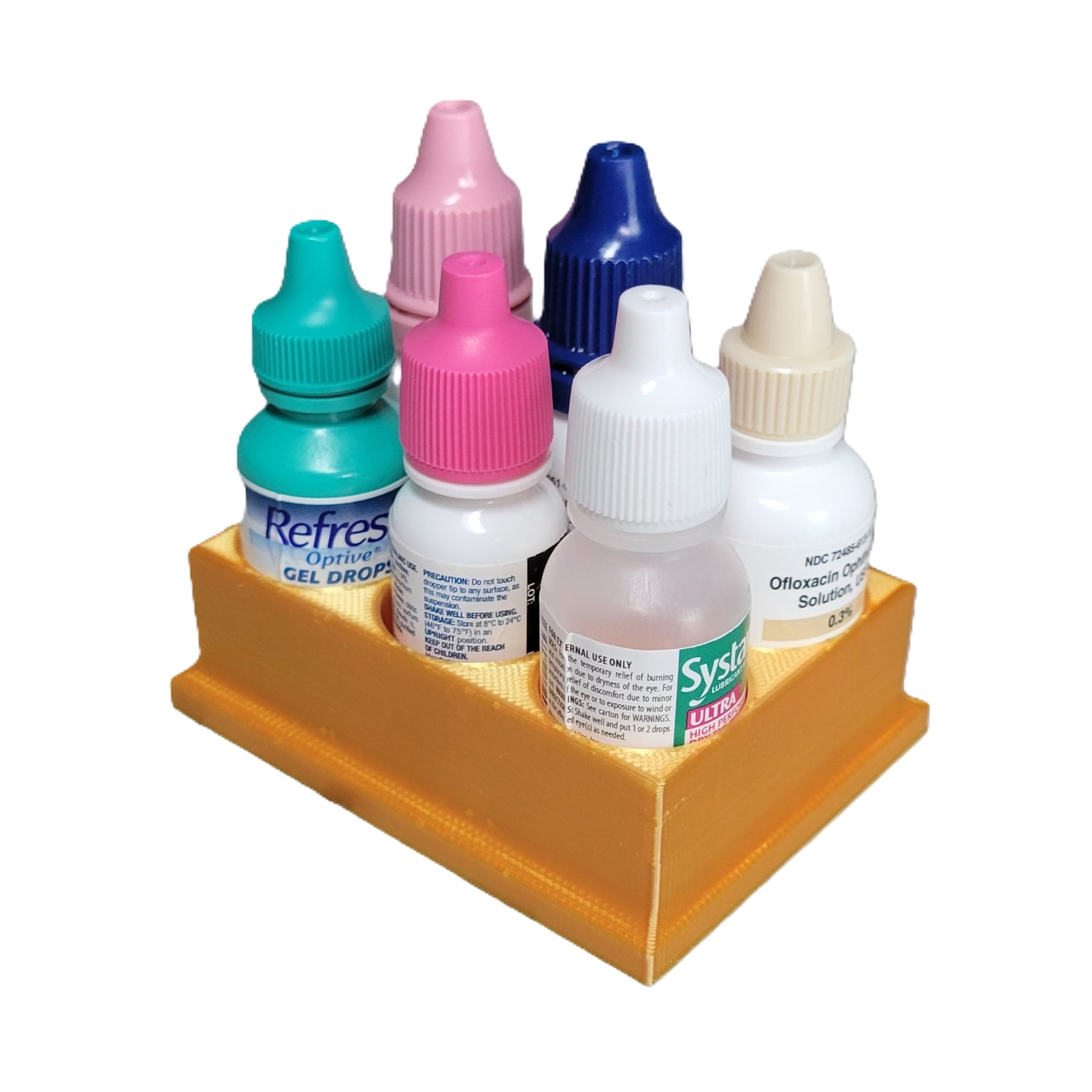 Znet3D Eye Drop Bottles Organizer Storage – 6-Slot Holder - Walmart.com