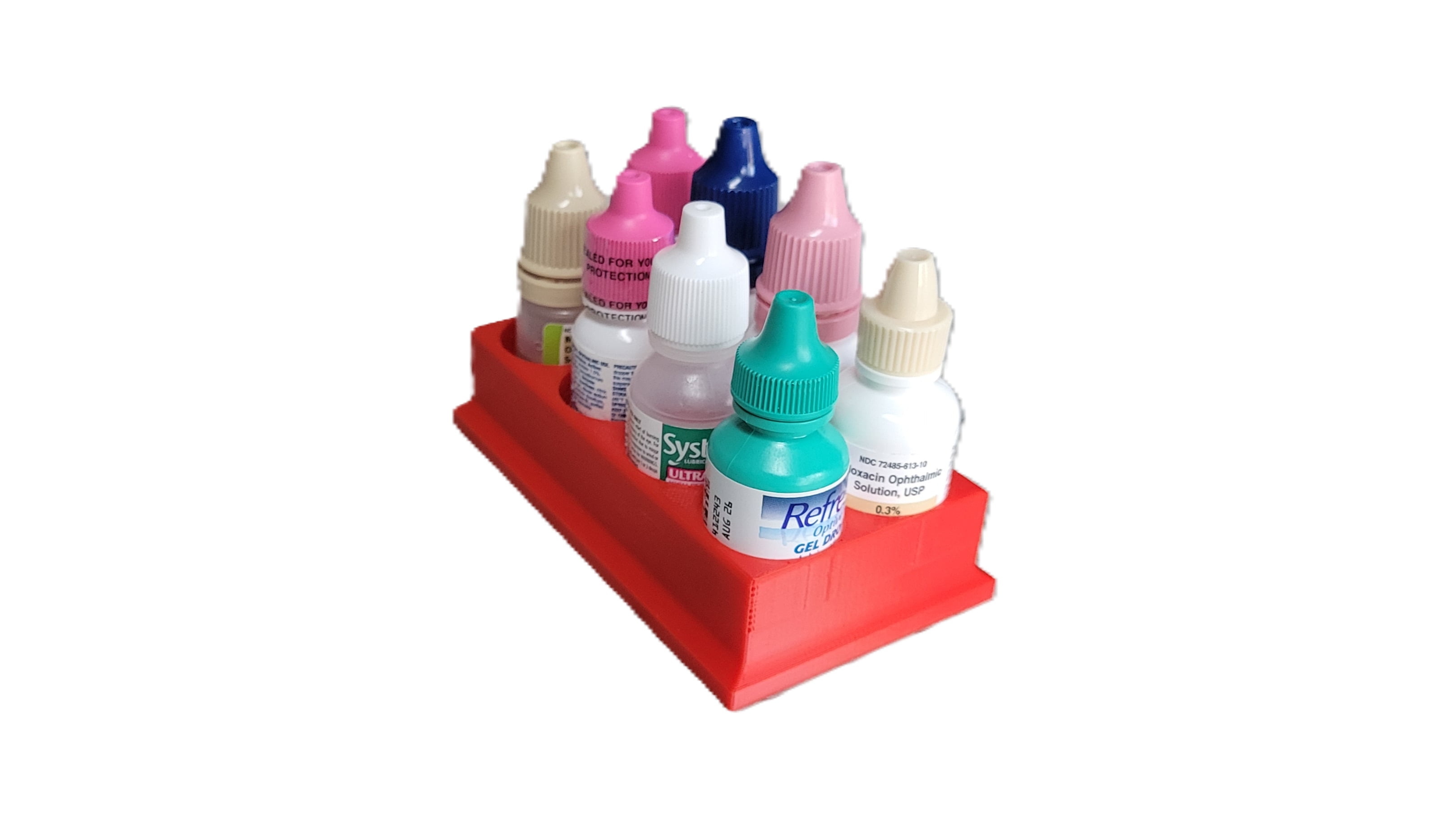 Znet3D Eye Drop Bottles Organizer Storage – 8-Slot Holder - Walmart.com