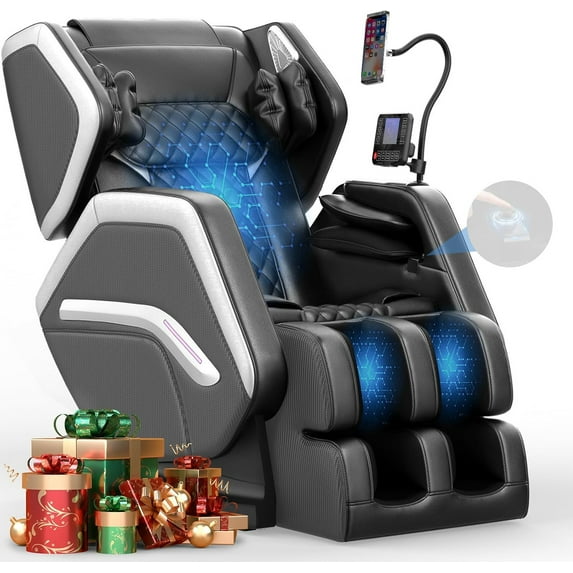 Znines Full Body Zero Gravity Massage Chair with 10 Fixed Rollers ...