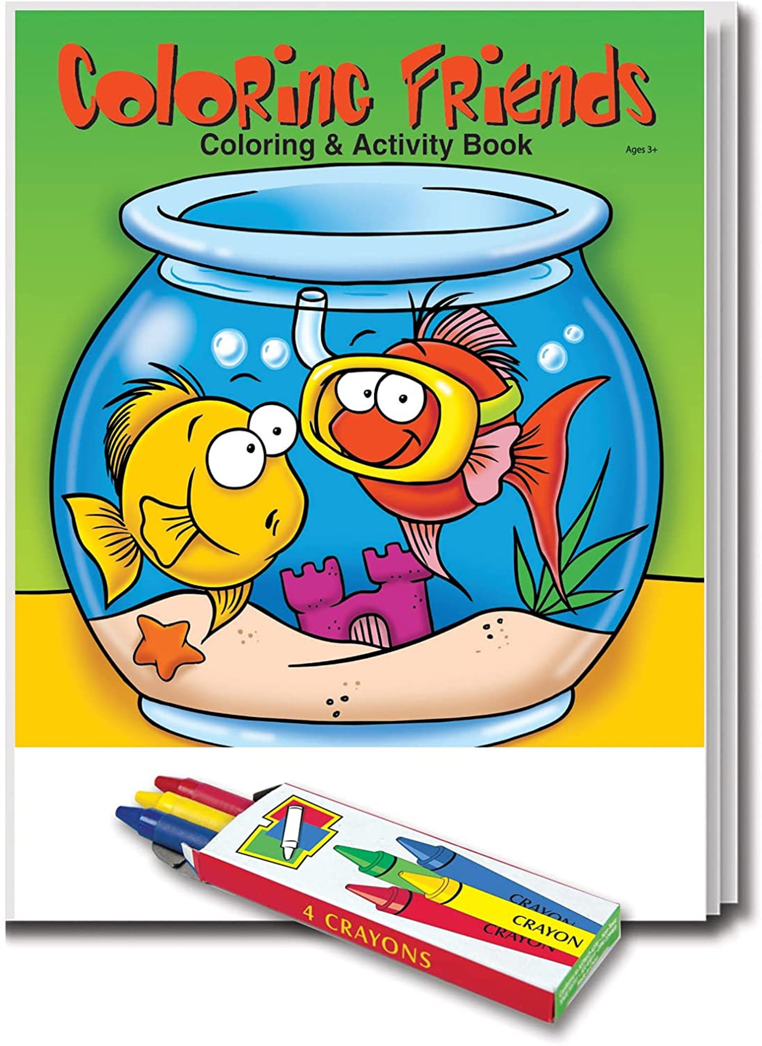 ZoCo 25-Pack Coloring Friends Kid's Coloring & Activity Book Set, 16 ...