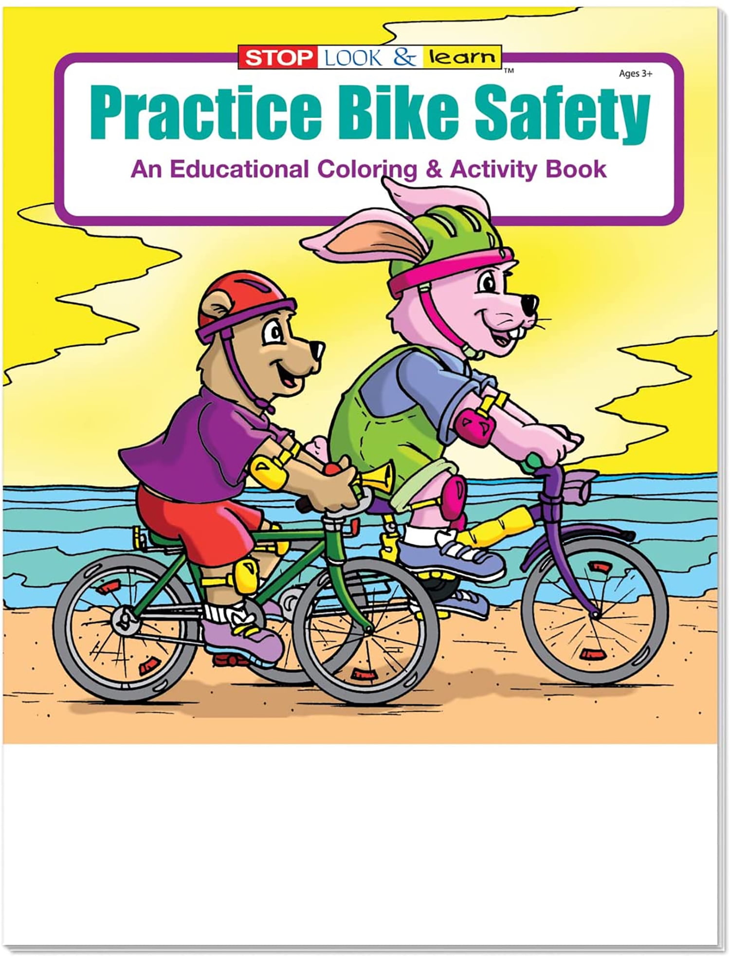 ZoCo: 25 Pack - Practice Bike Safety Kid's Educational Coloring ...