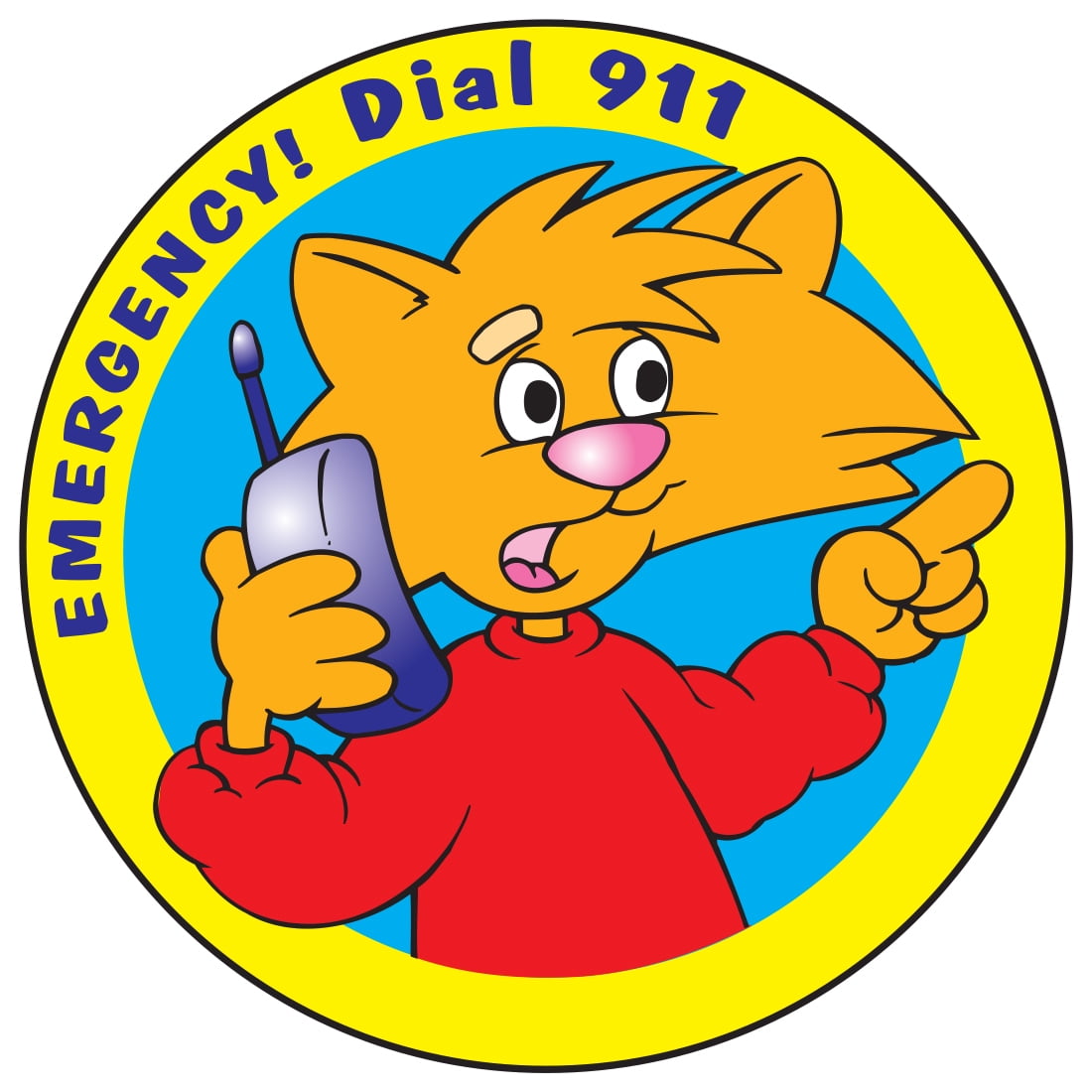 ZoCo: Dial 911 Kids Sticker Roll - 400 Stickers - Walmart.com