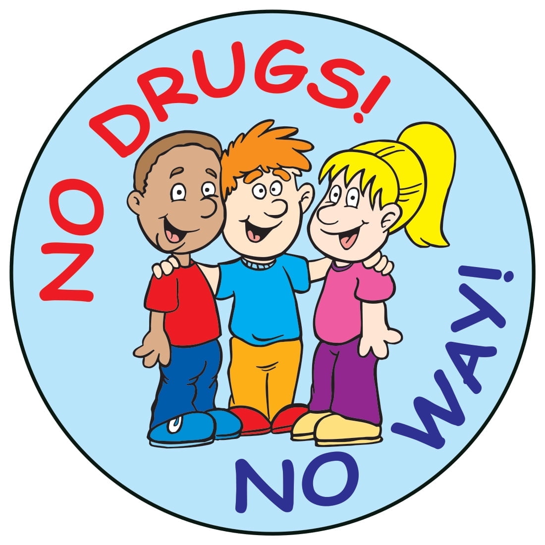 ZoCo: No Drugs! No Way! Sticker Roll - 400 Stickers - Walmart.com