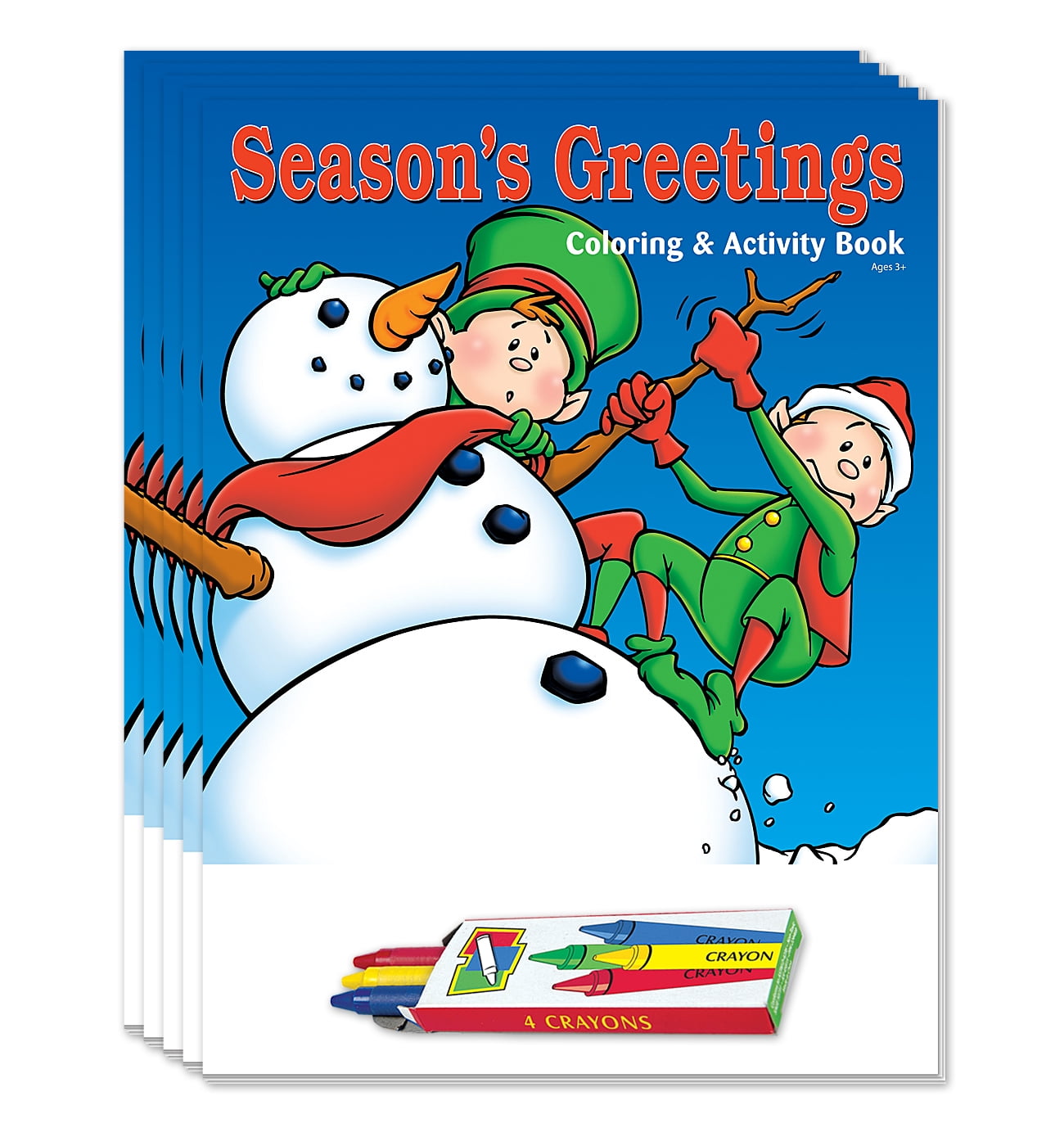 ZoCo: Seasons Greetings Coloring and Activity Books for Kids - 25 Pack ...