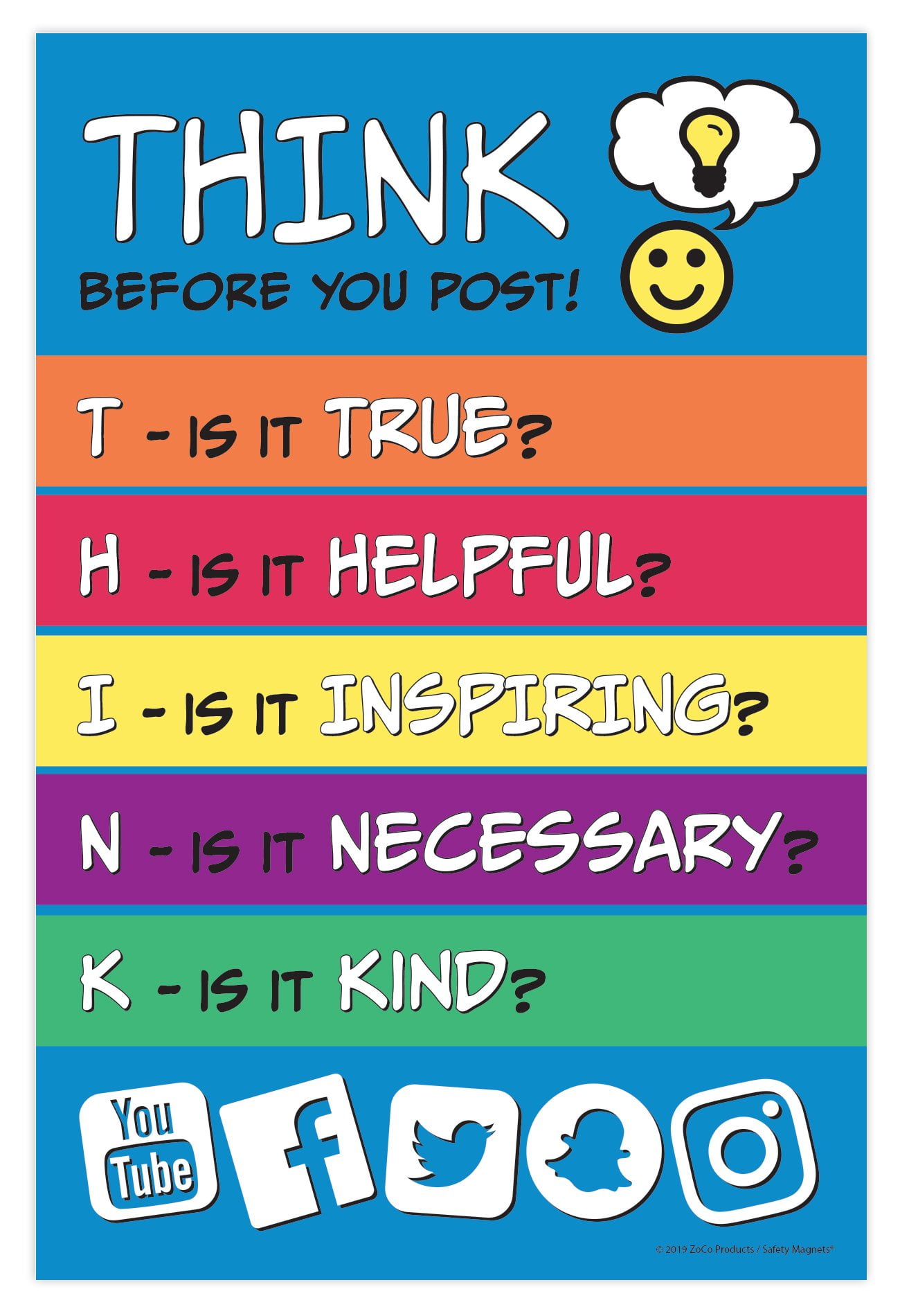 ZoCo: Think Before You Post - Bullying Prevention Inspirational ...