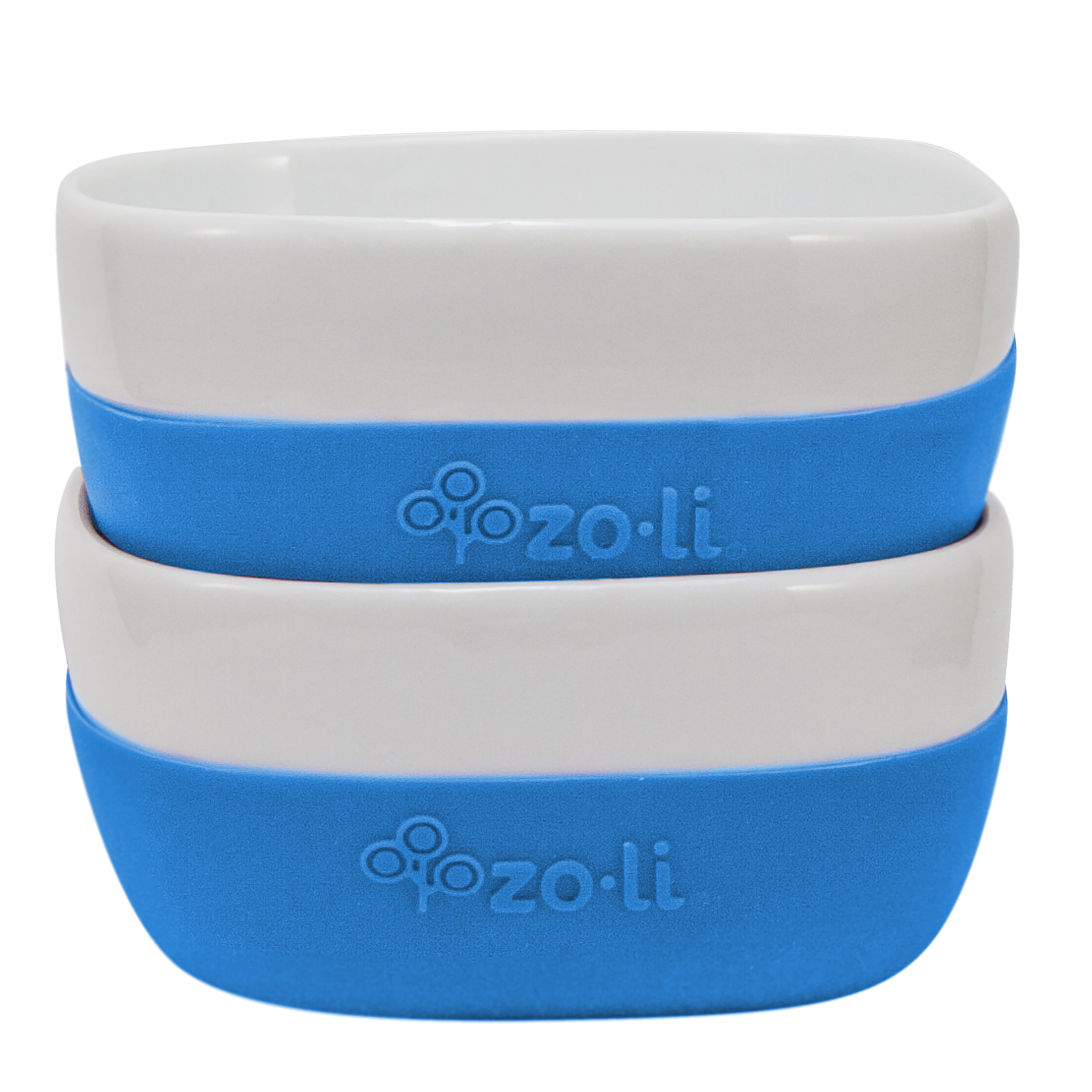 ZoLi NOSH Ceramic Bowls, Blue, 2-Pack - Walmart.com